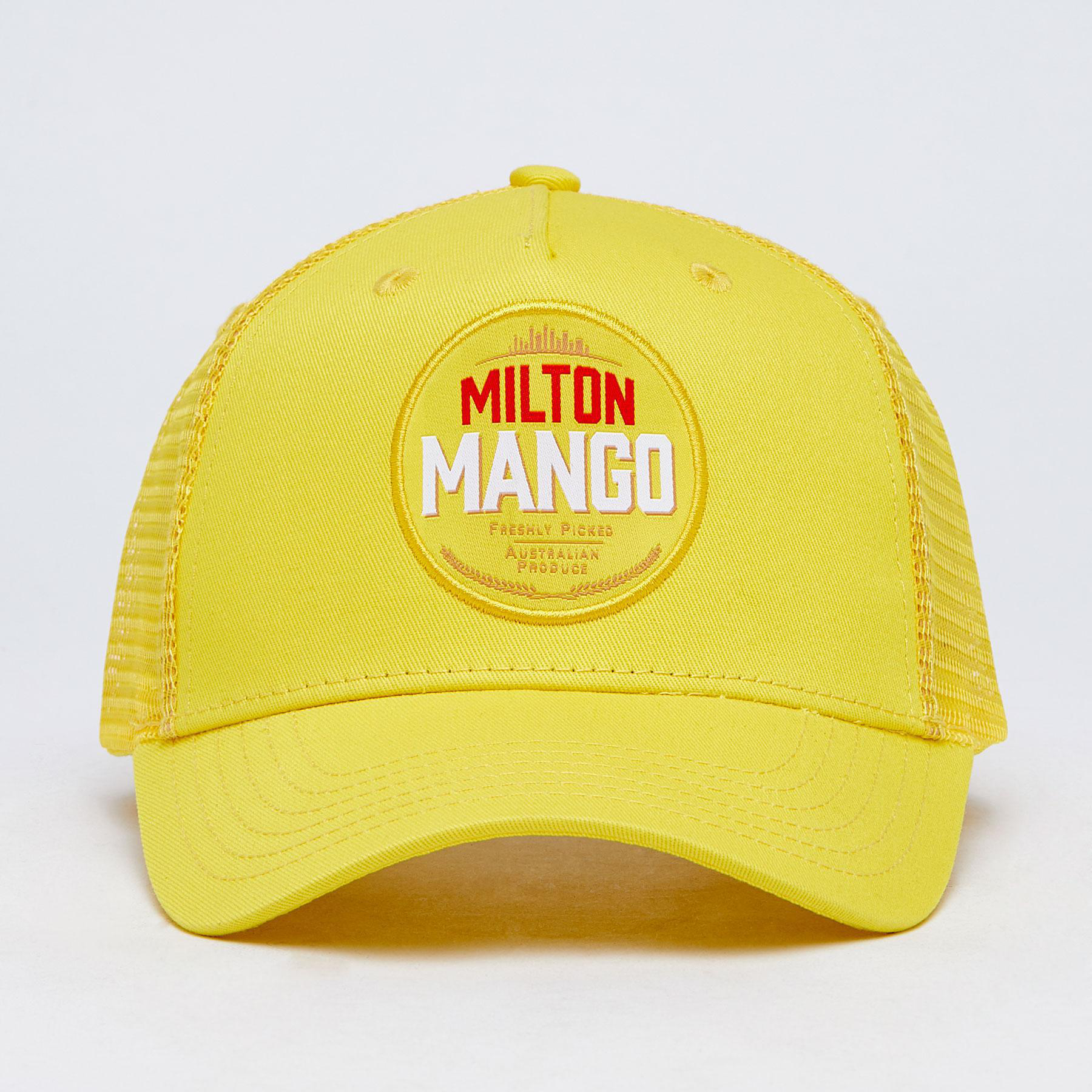 Shop Milton Mango Trucker Cap In Yellow - Fast Shipping & Easy Returns ...