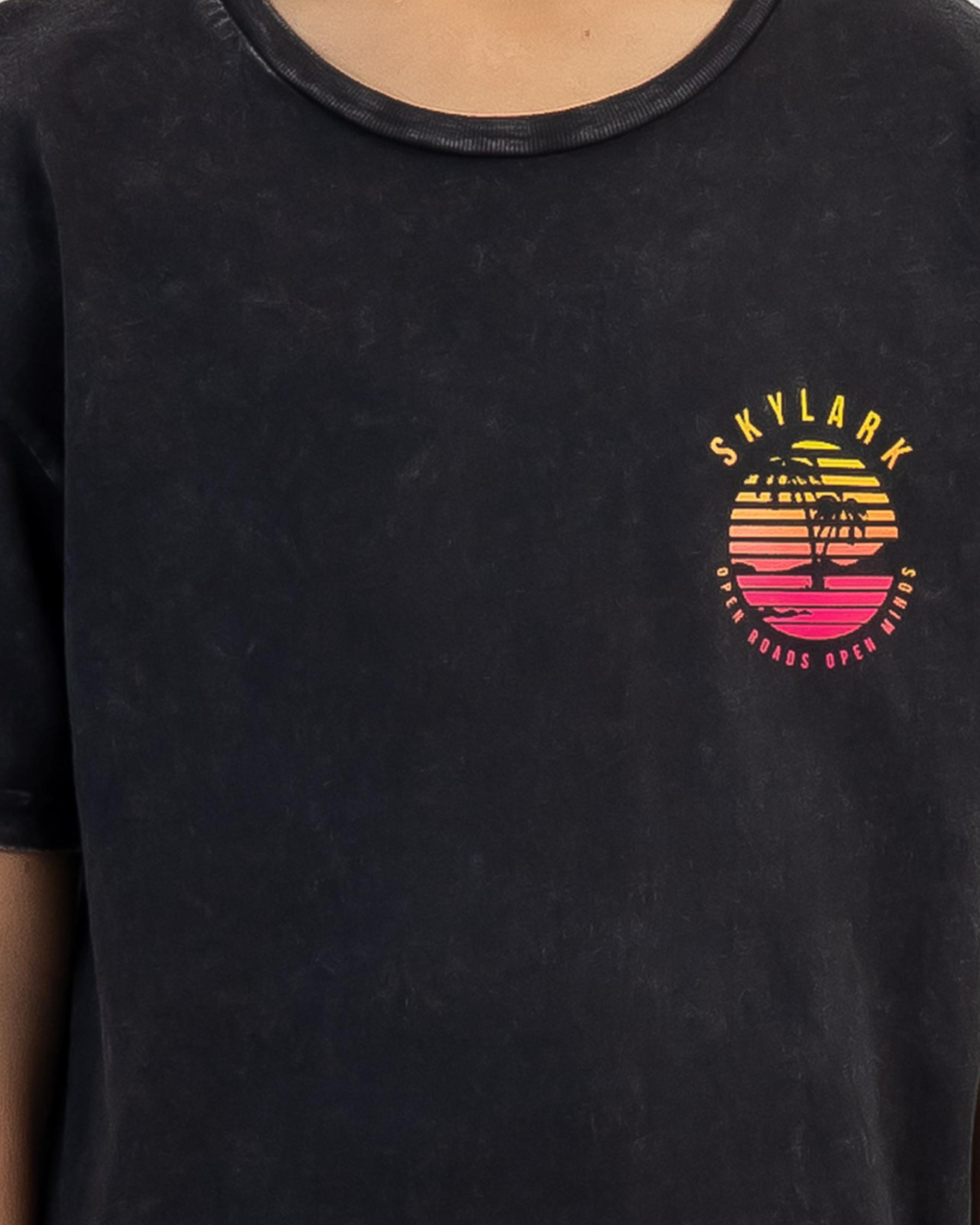Shop Skylark Boys' Meander T-Shirt In Black Acid - Fast Shipping & Easy ...