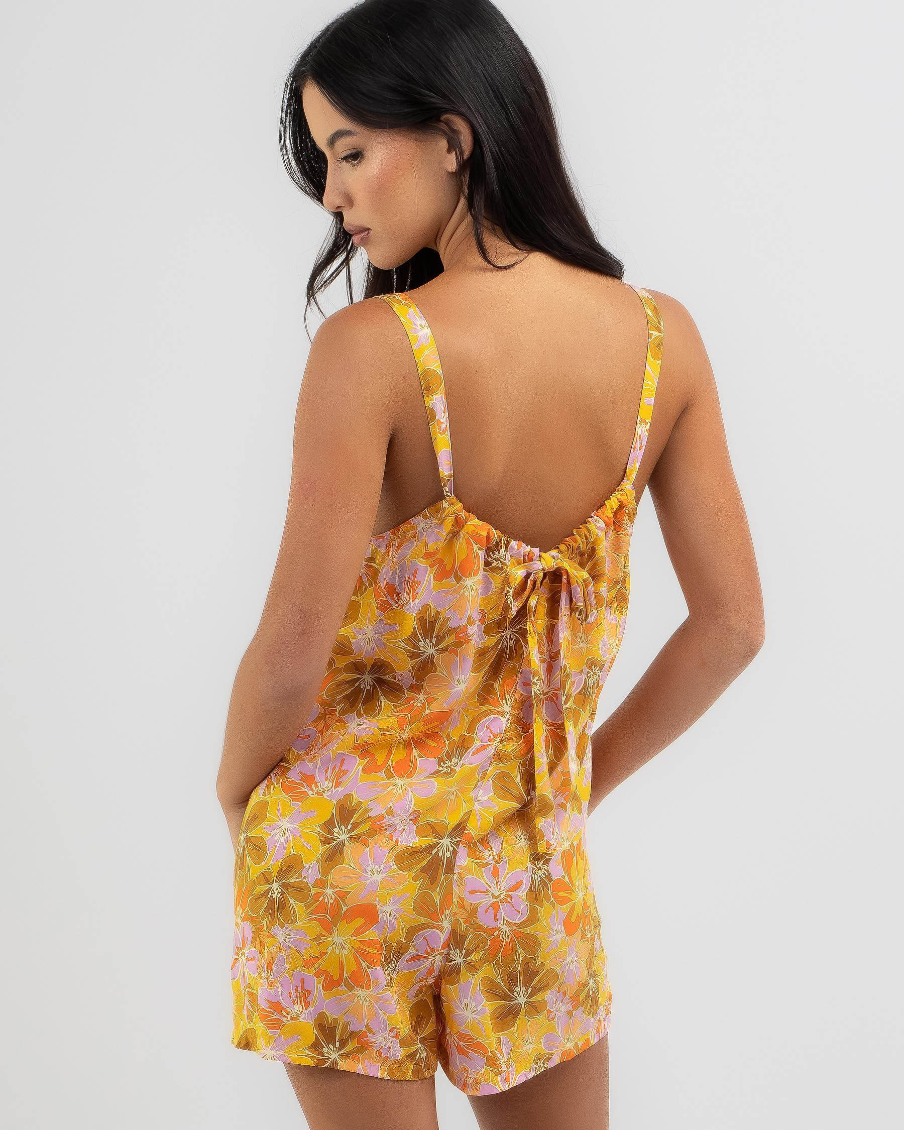 Shop Rhythm Mahana Playsuit In Yellow - Fast Shipping & Easy Returns ...