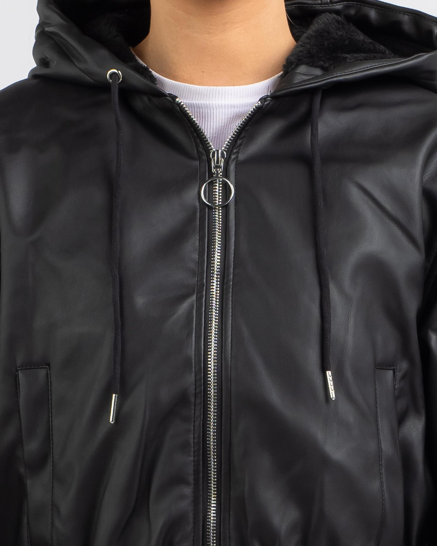 Shop Used Brandy Hooded Jacket In Black - Fast Shipping & Easy Returns ...