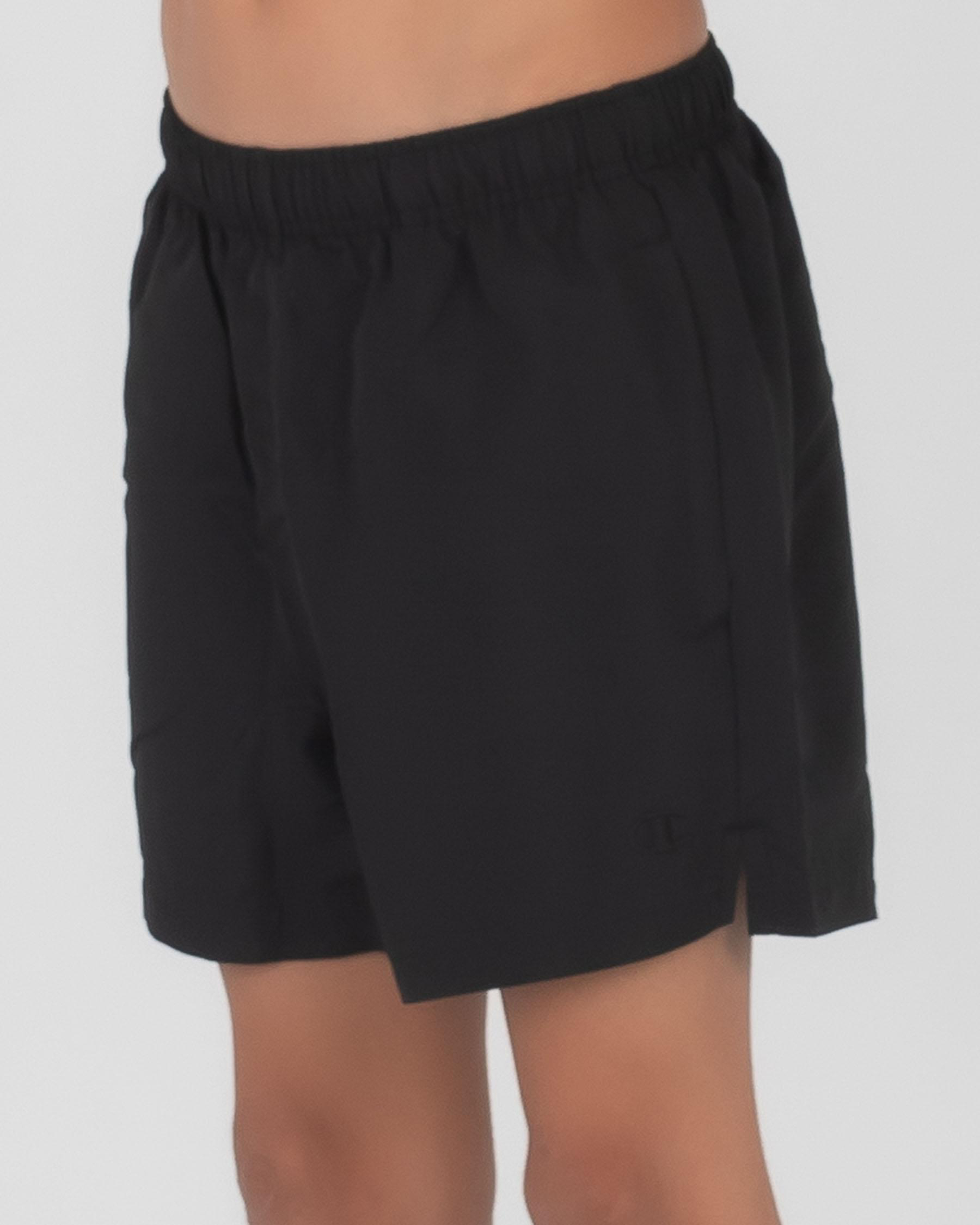 Shop Champion Boys' Infinity Mircofibre Shorts In Black - Fast Shipping ...