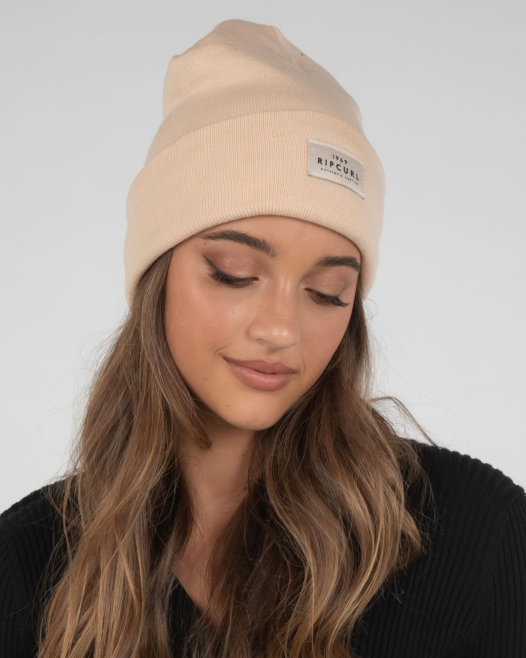 Shop Rip Curl Premium Surf Beanie In Light Peach - Fast Shipping & Easy ...