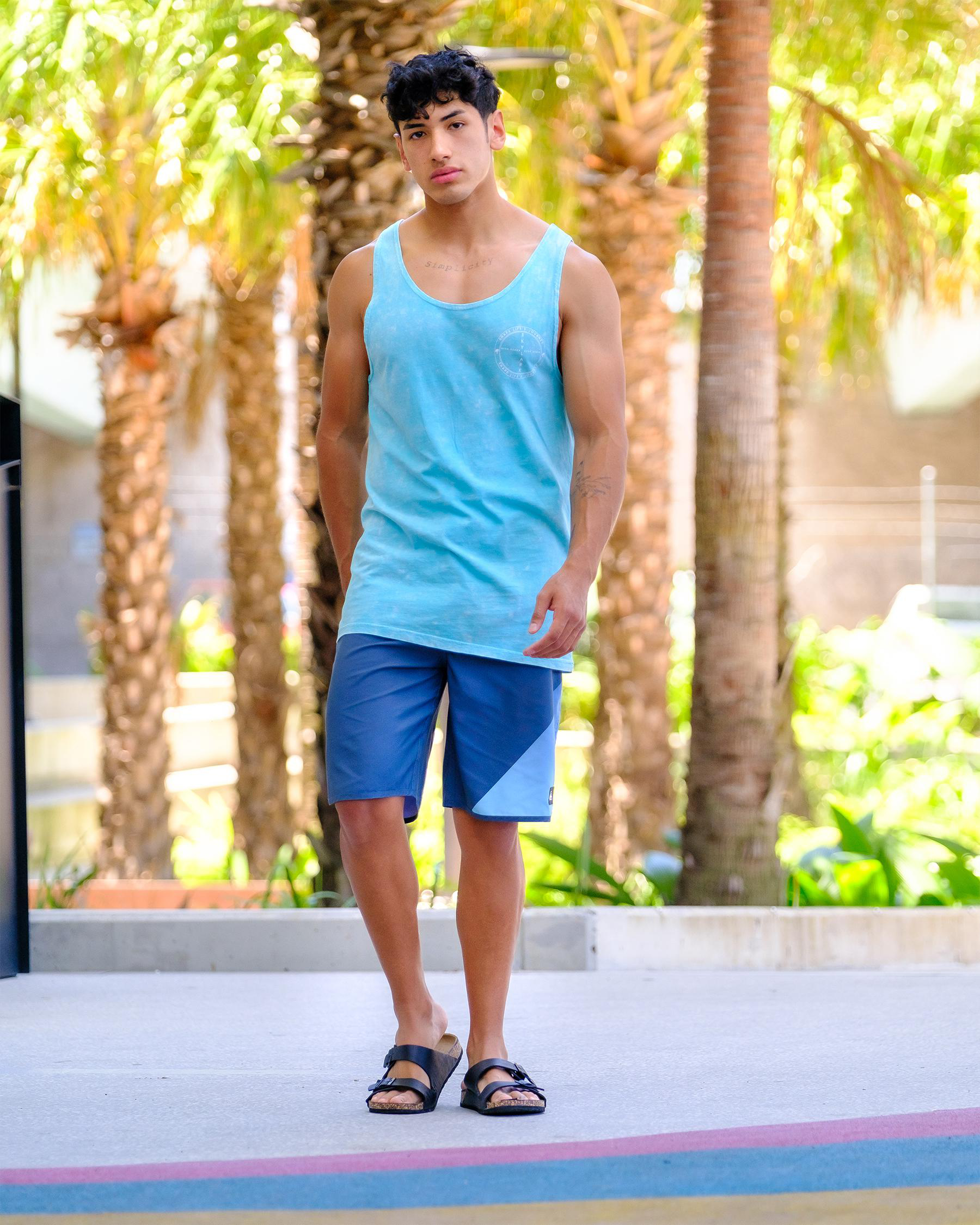 Shop Skylark Unlimited Singlet In Cyan Acid - Fast Shipping & Easy ...