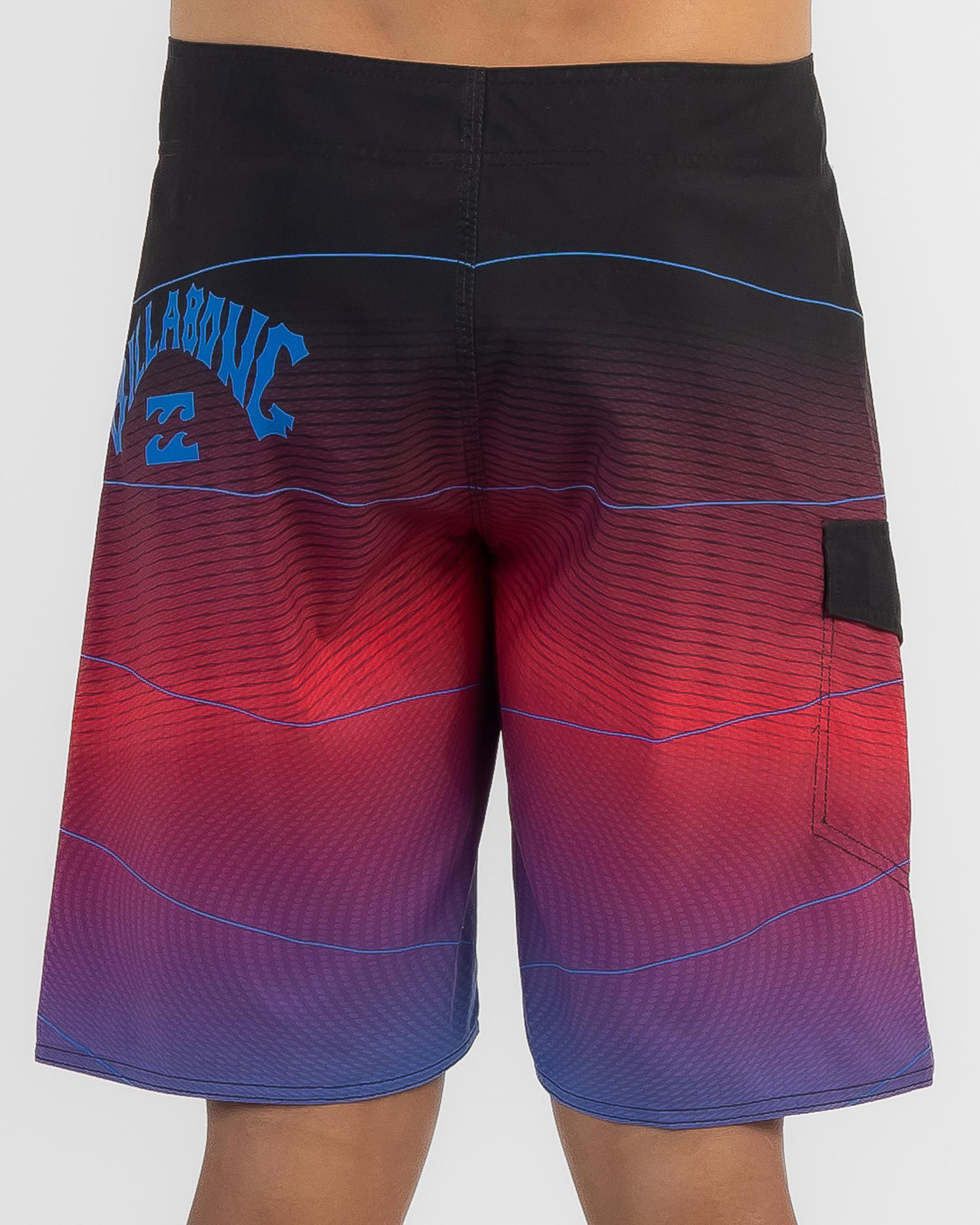 Shop Billabong Volts OG Board Shorts In Neo Red - Fast Shipping & Easy ...