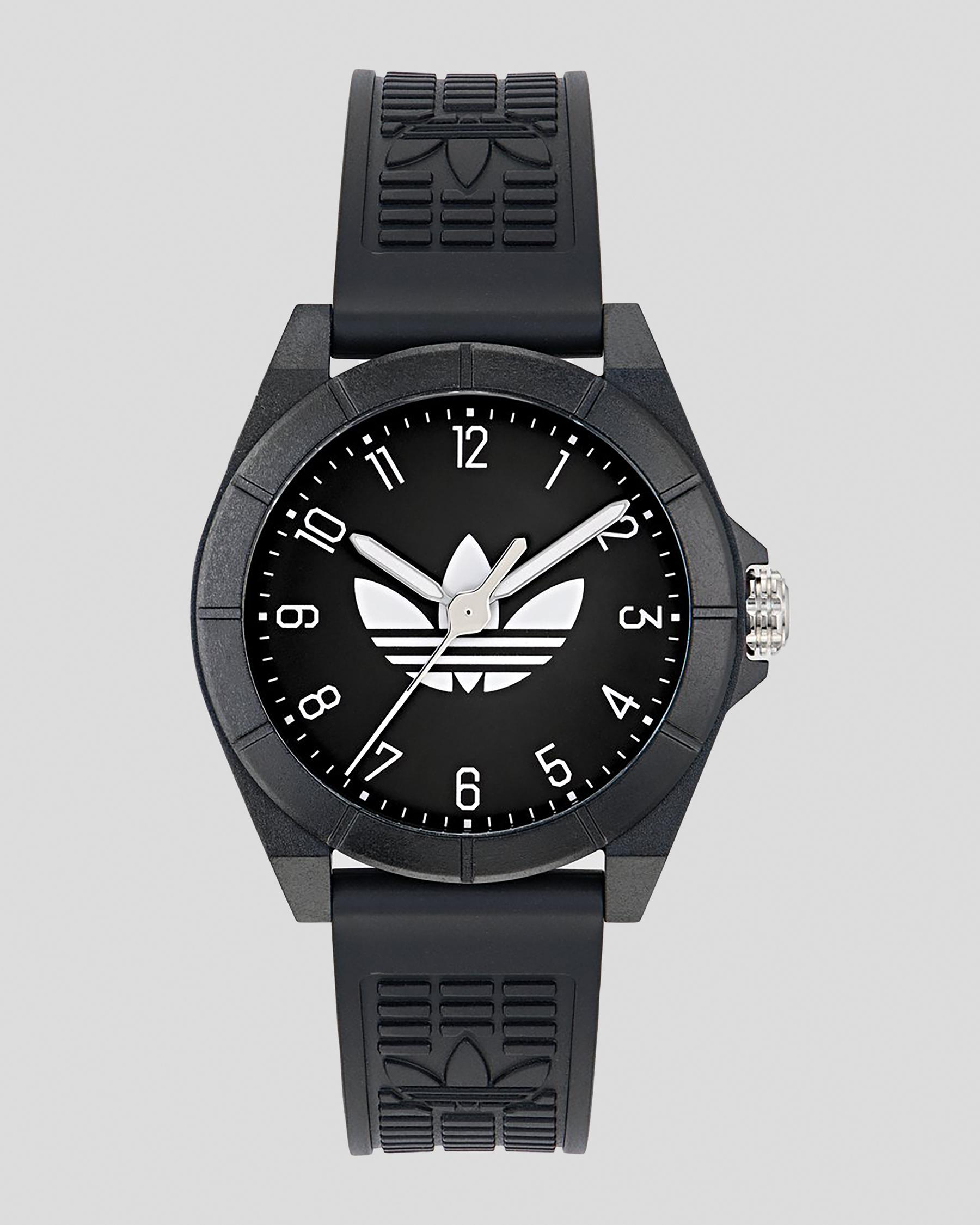 Shop adidas Project Four Watch In Black/ White - Fast Shipping & Easy ...