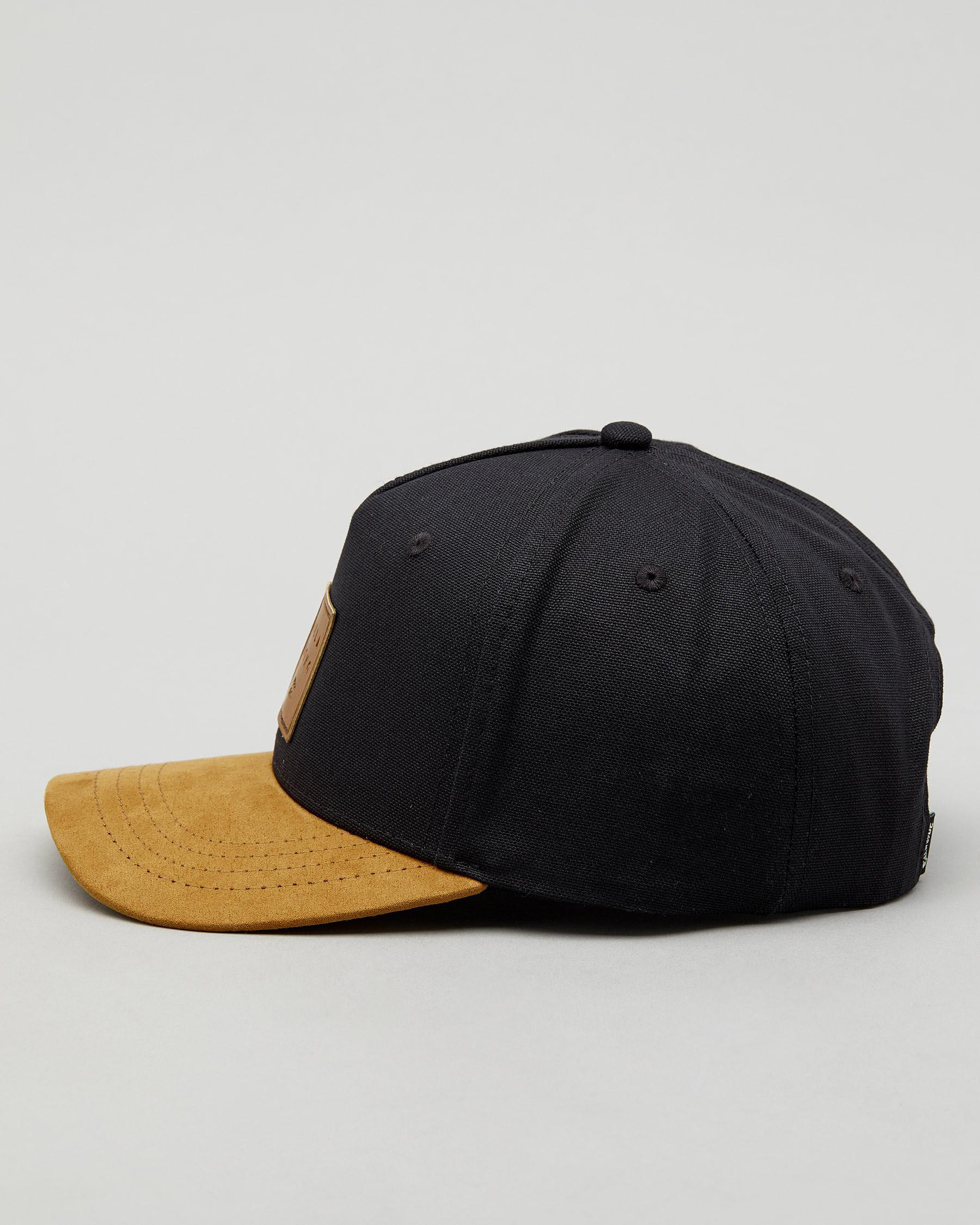 Shop Billabong Boys' Stacked Snapback Cap In Black/tan - Fast Shipping ...