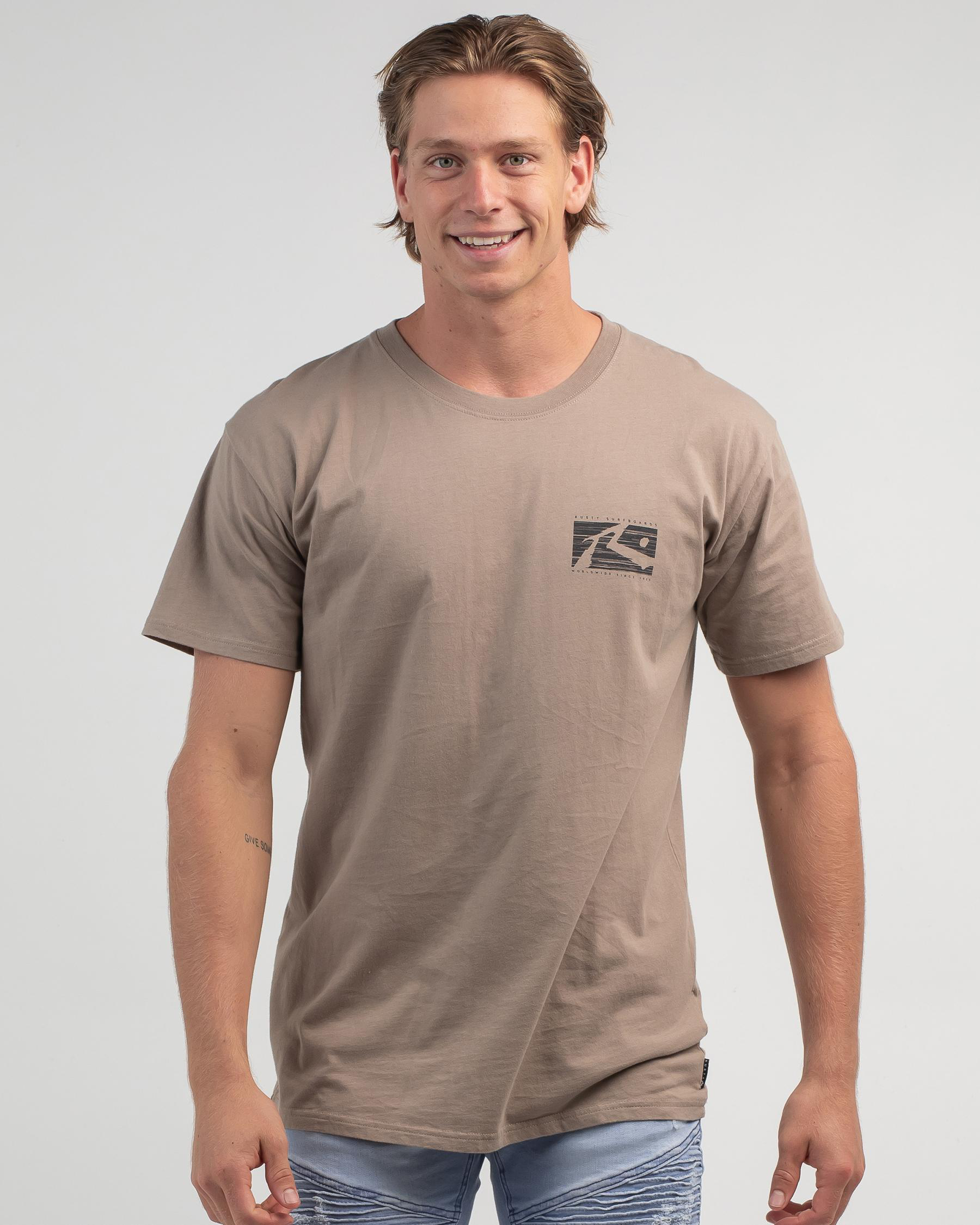 Shop Rusty R Dot T-Shirt In Vintage Khaki - Fast Shipping & Easy ...