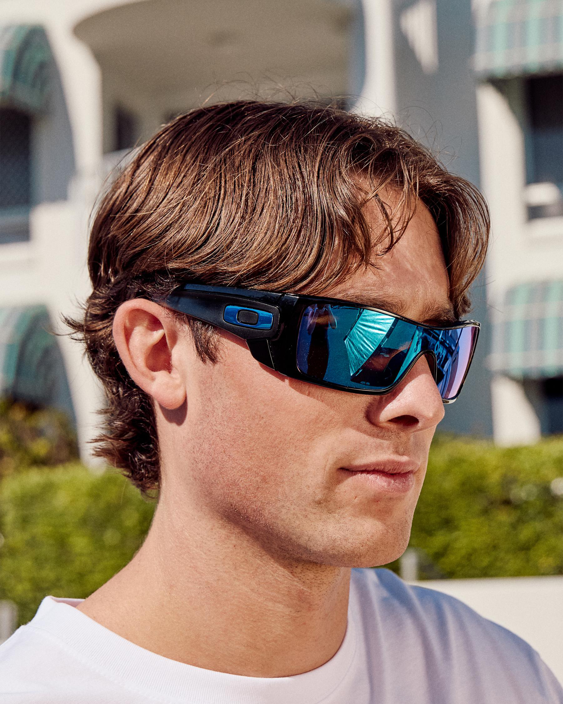 Shop Oakley Batwolf Prizm Sunglasses In Black/blue - Fast Shipping ...