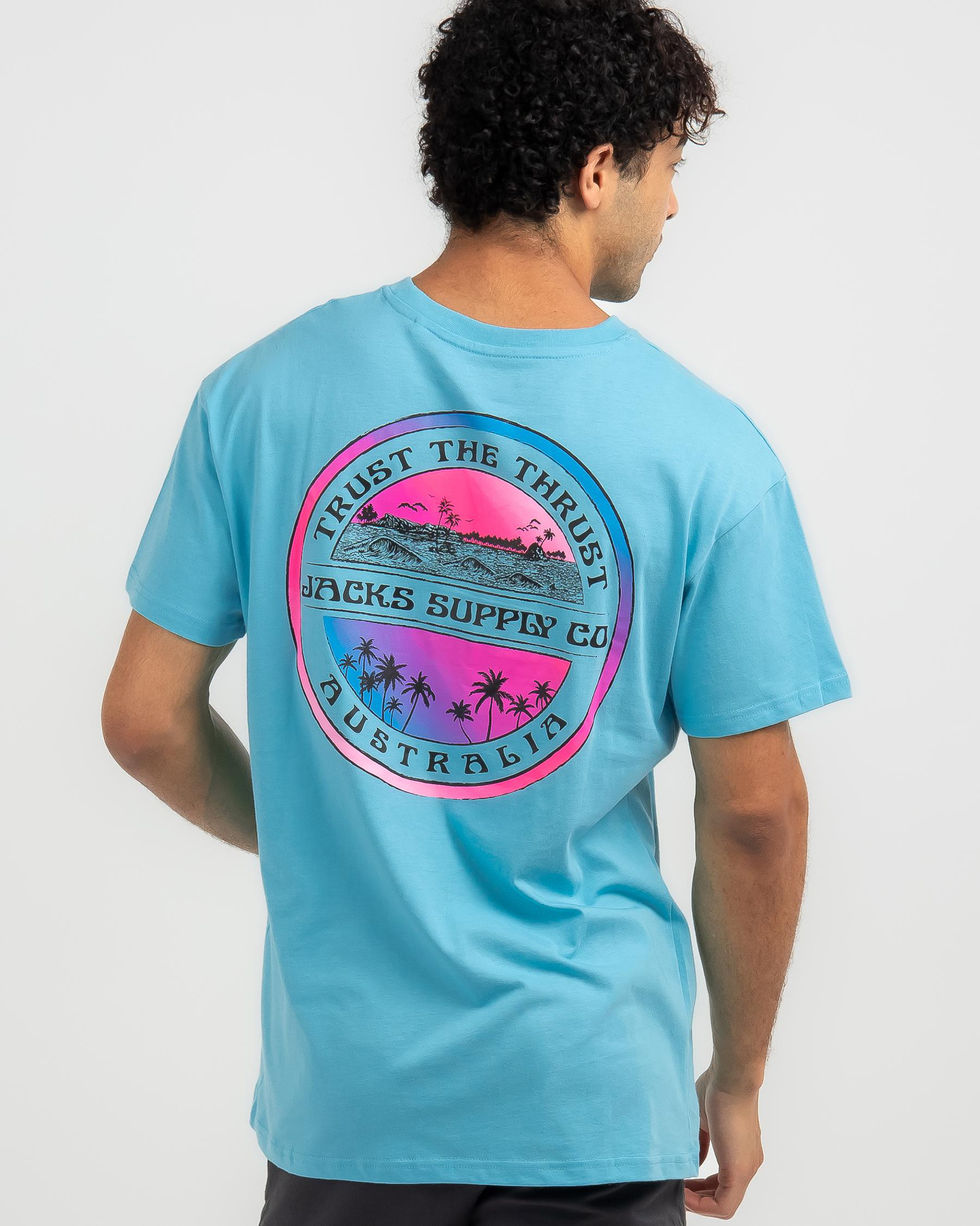 Shop Jacks Summer T-Shirt In Pastel Blue - Fast Shipping & Easy Returns ...