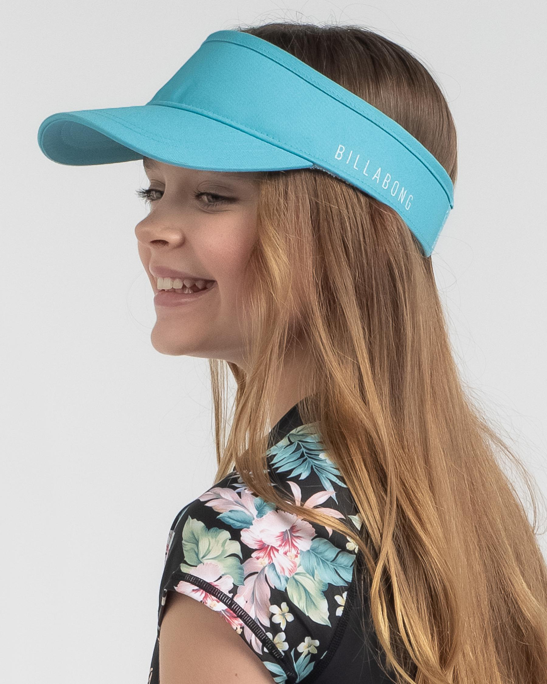 Shop Billabong Girls' Infinity Visor In Blue - Fast Shipping & Easy ...