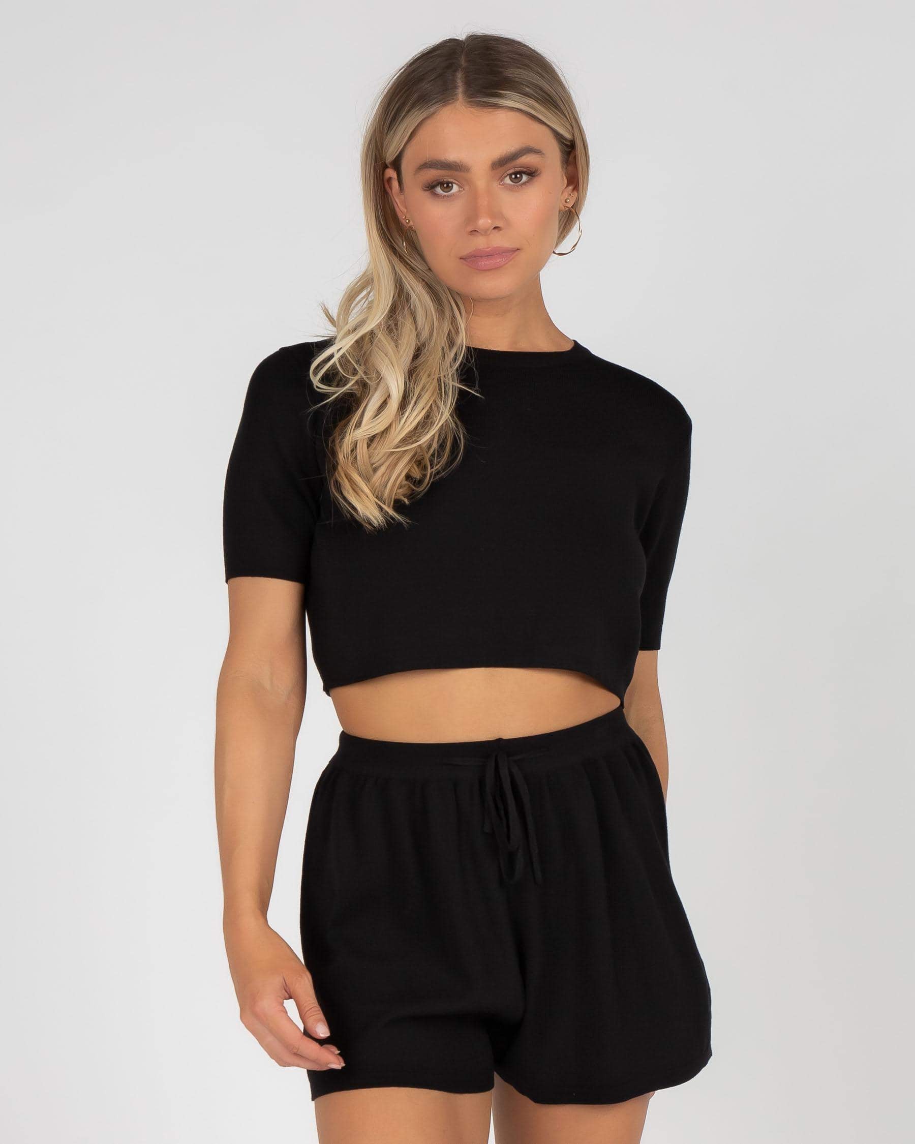 Shop My Girl Fairy Floss Shorts In Black - Fast Shipping & Easy Returns ...