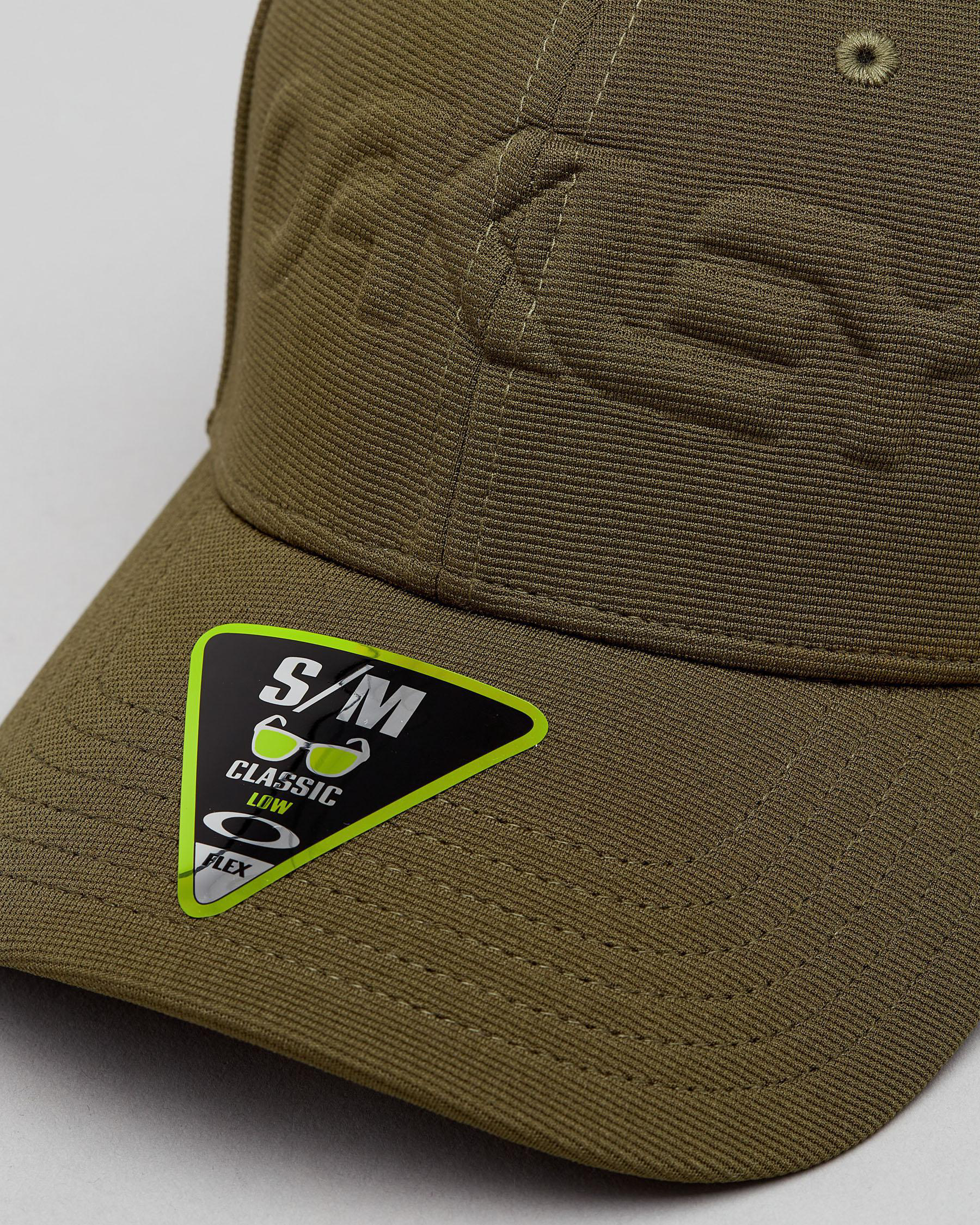 Shop Oakley Embossed Cap In New Dark Brush - Fast Shipping & Easy ...