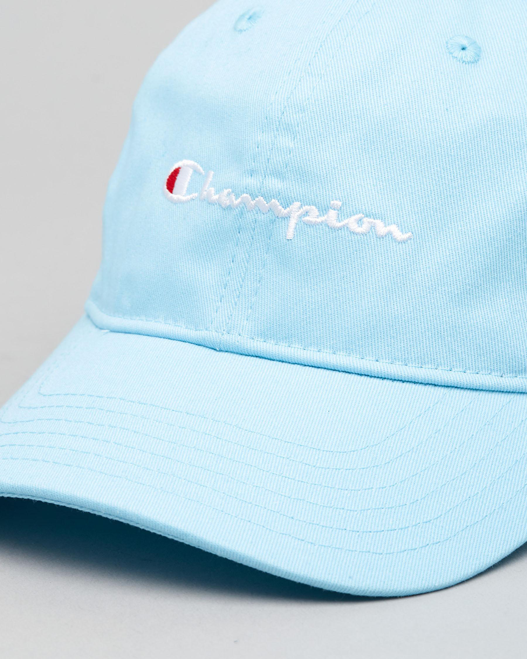 Shop Champion Juniors Script Cap In Blue Fin - Fast Shipping & Easy ...