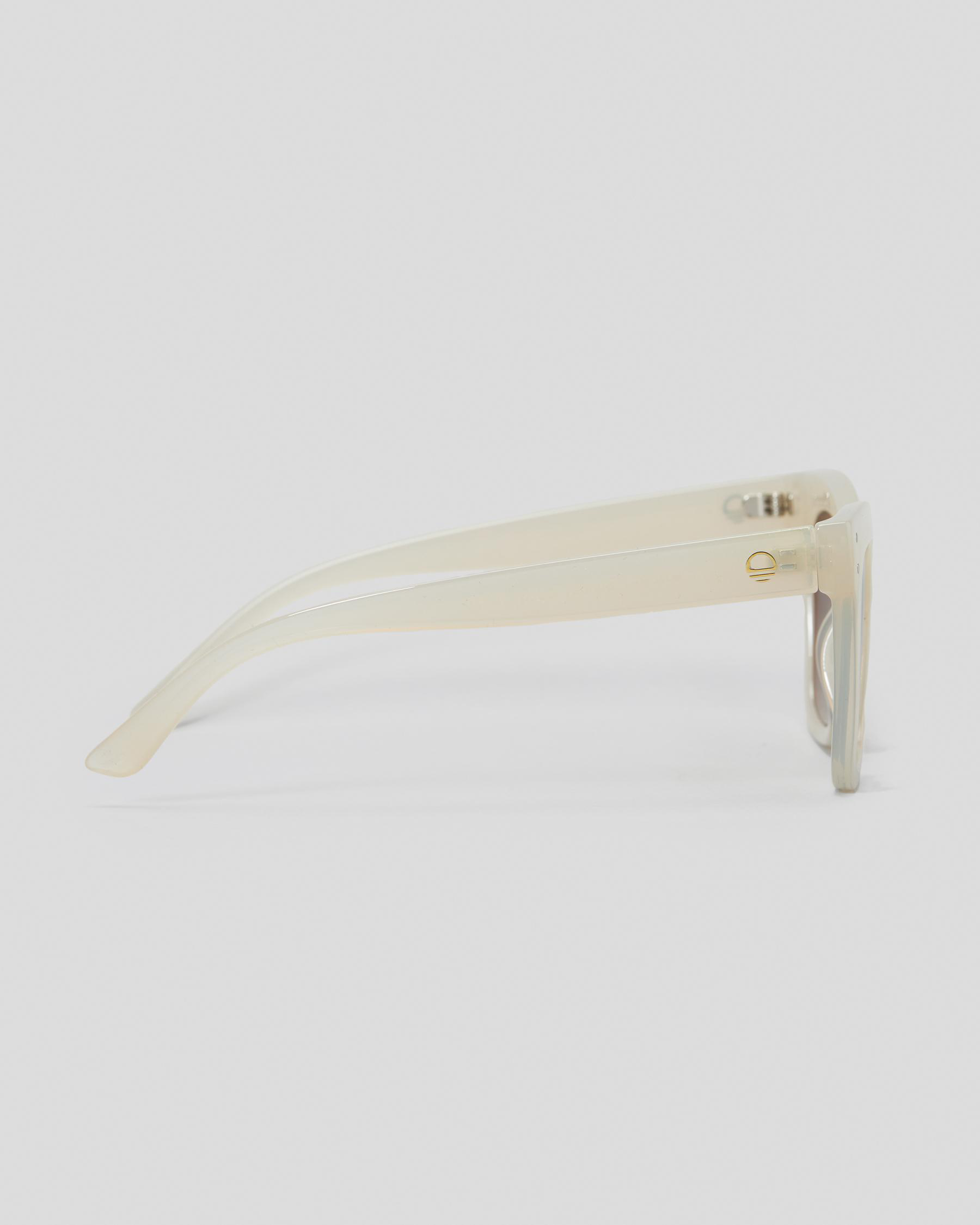 Shop ONEDAY Sunday Sunglasses In White/brown - Fast Shipping & Easy ...