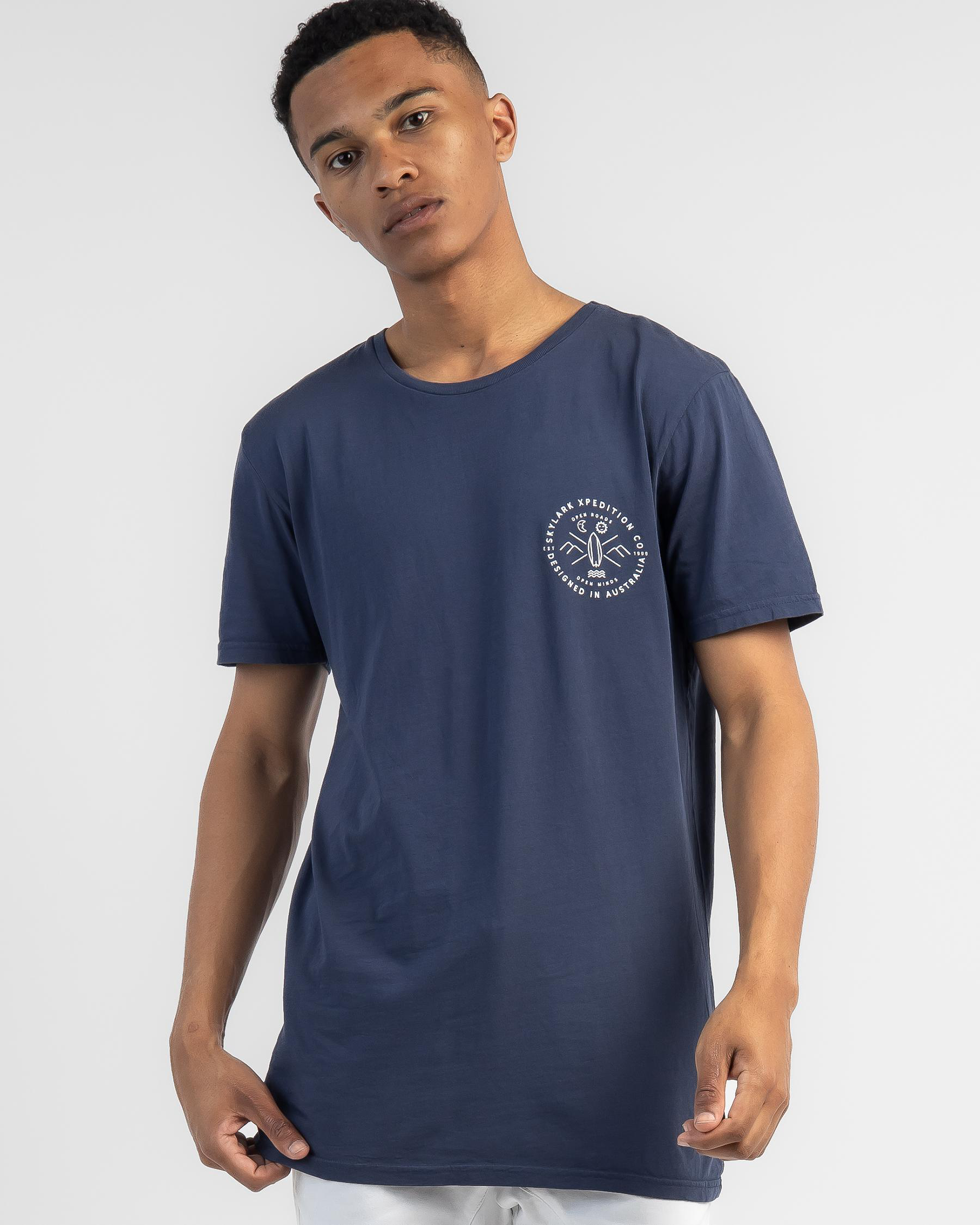 Shop Skylark Explore T-Shirt In Overdye Blue - Fast Shipping & Easy ...