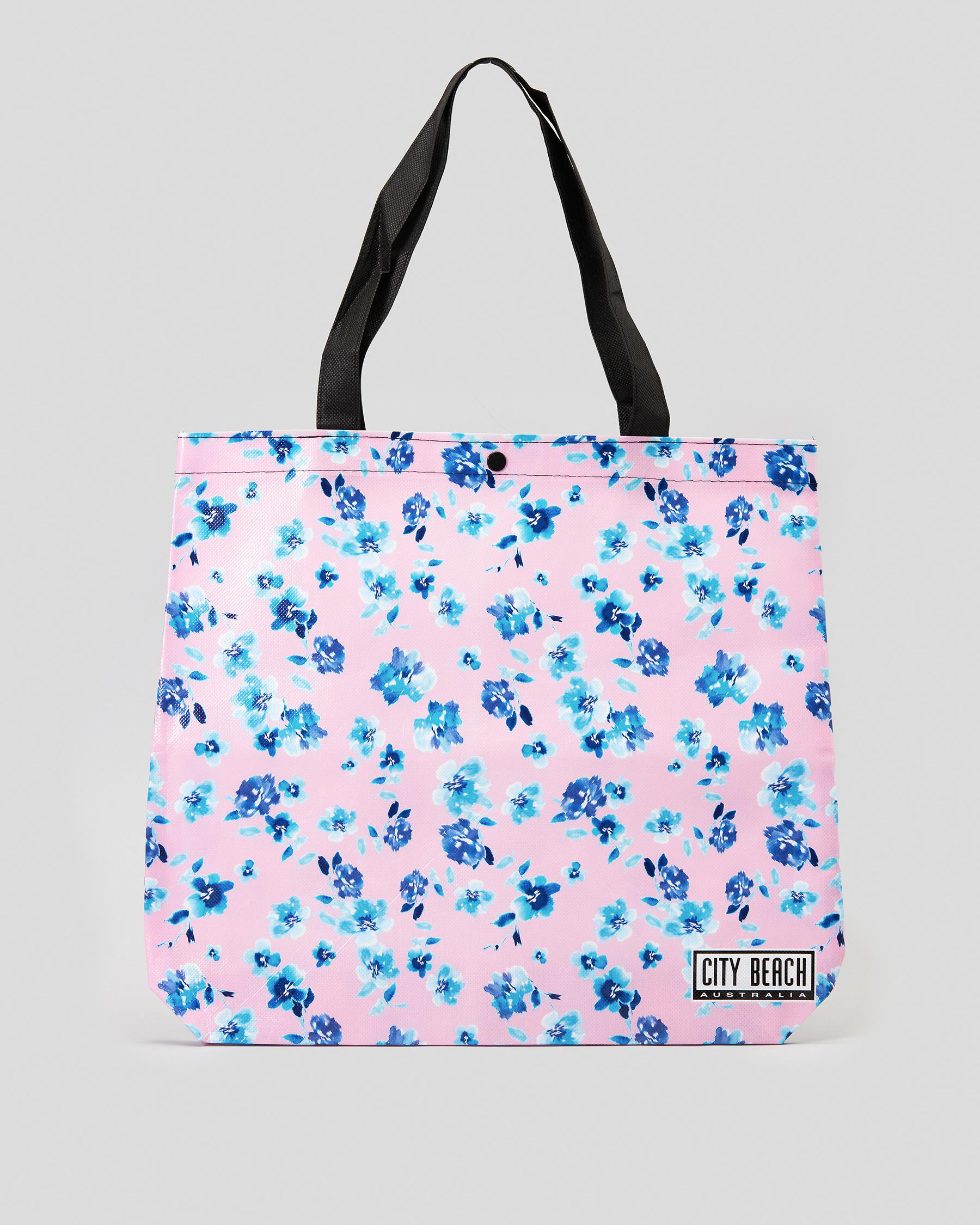 Shop Mooloola Elijah Eco Bag In Pink/blue - Fast Shipping & Easy ...
