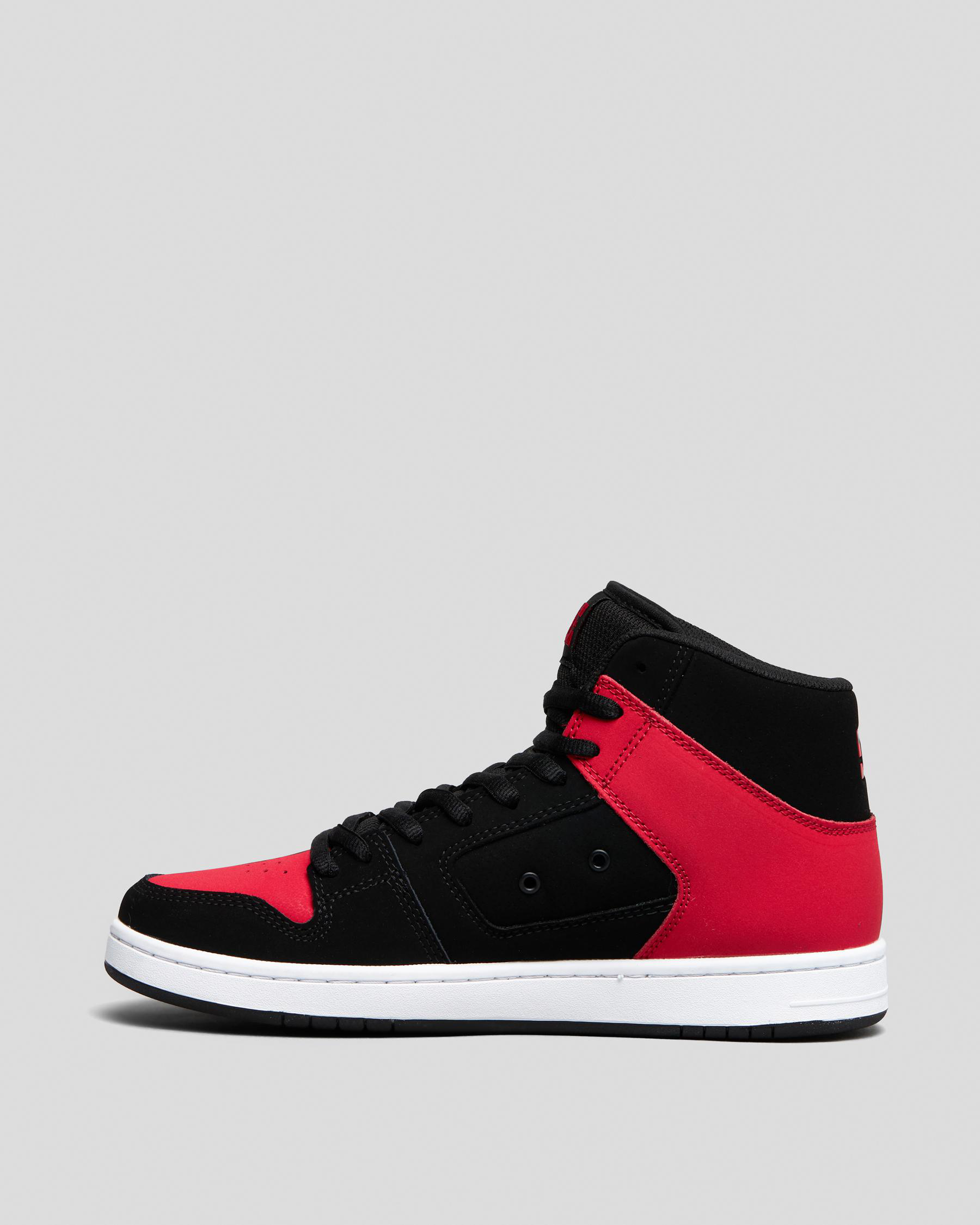 Shop DC Shoes Manteca 4 Hi-Top Shoes In Black/red - Fast Shipping ...