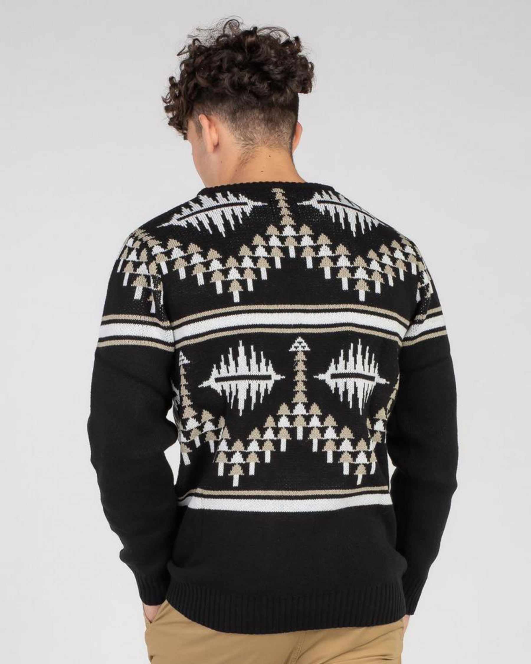 Shop Skylark Aztec Crew Knit In Multi - Fast Shipping & Easy Returns ...