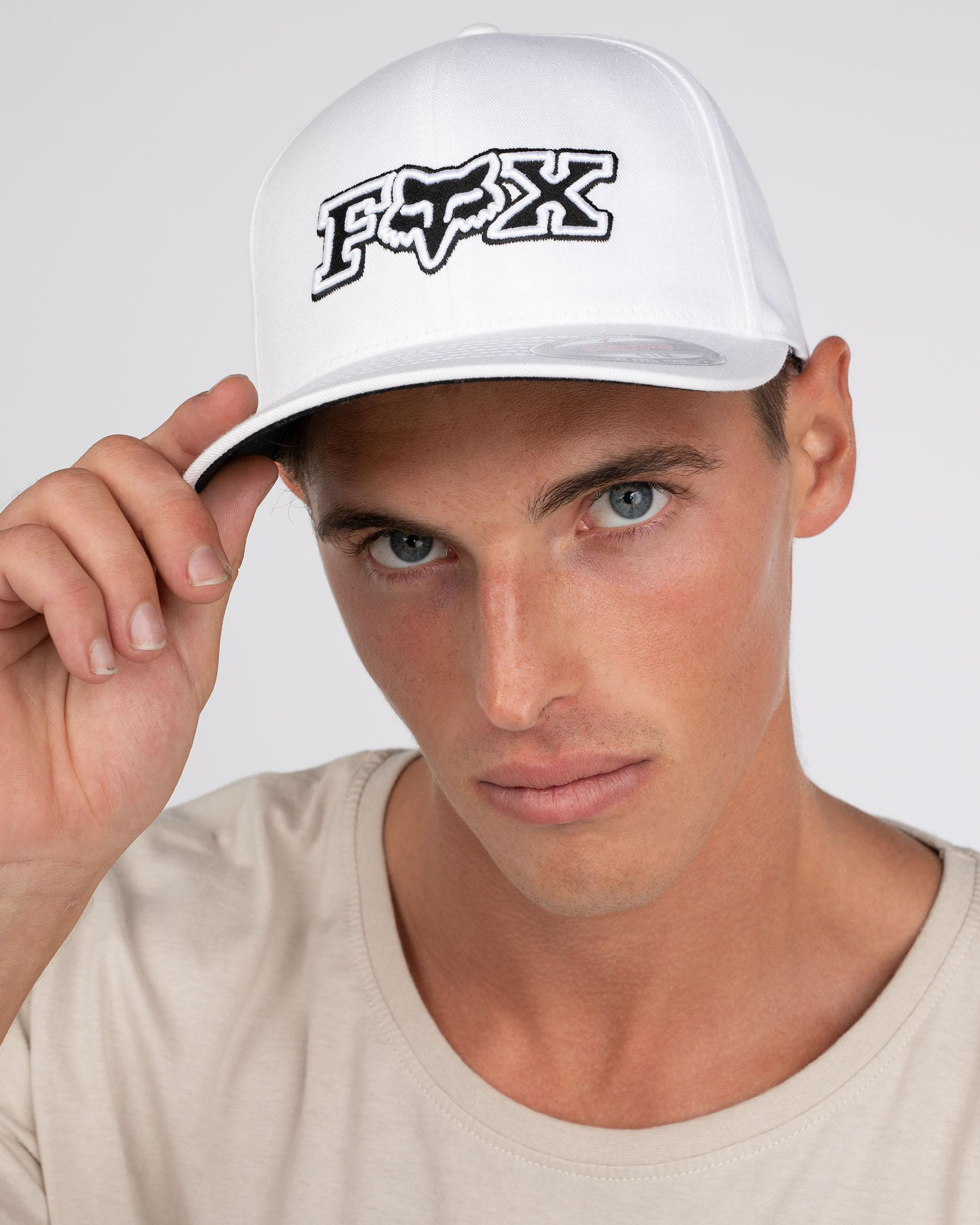 Shop Fox Corpo Flexfit Cap In White - Fast Shipping & Easy Returns ...