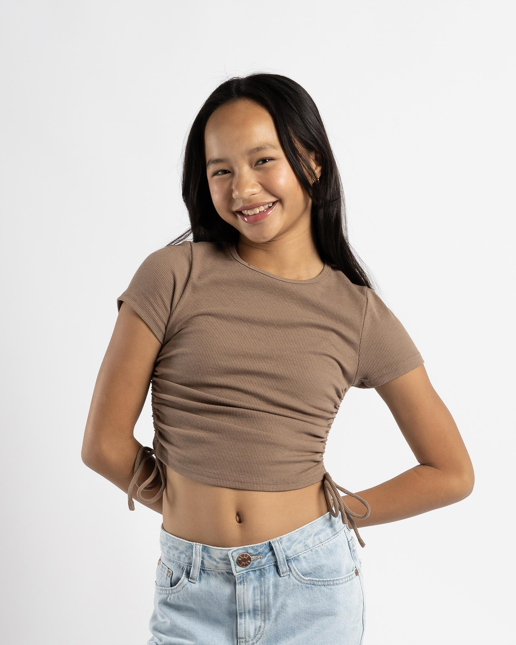 Shop Ava And Ever Girls' Kenny Top In Taupe - Fast Shipping & Easy ...