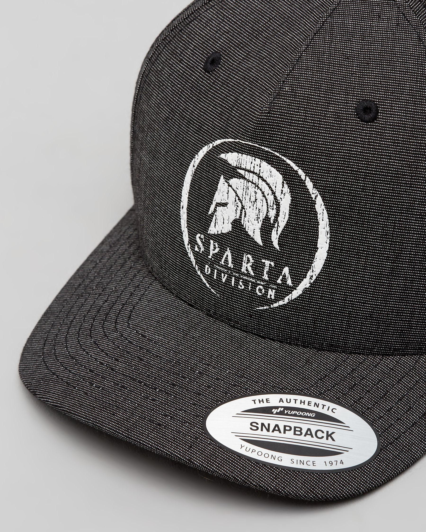Shop Sparta Encircled Snapback Cap In Black - Fast Shipping & Easy ...