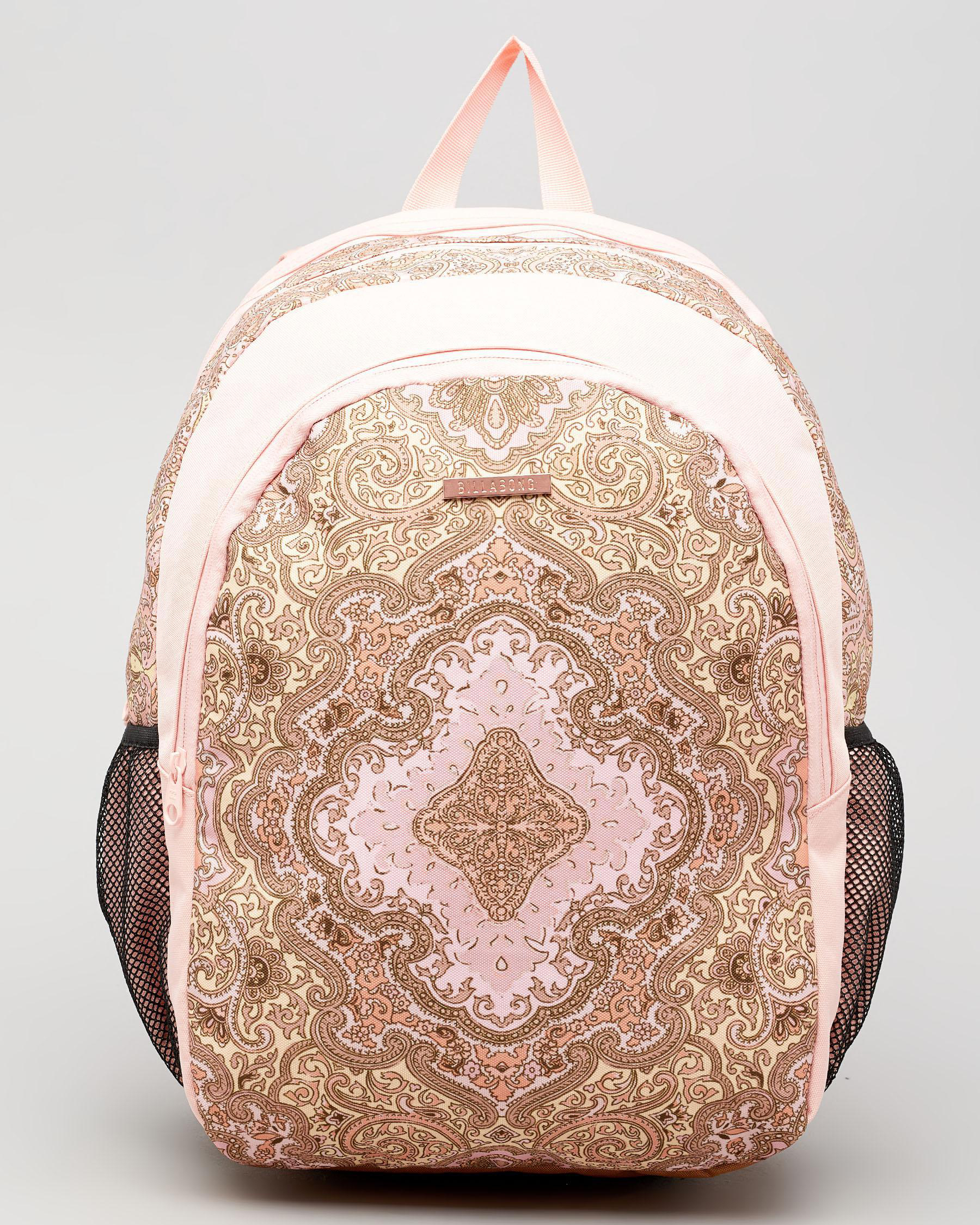 Shop Billabong Wild Sun Mahi Backpack In Coral Pink - Fast Shipping ...