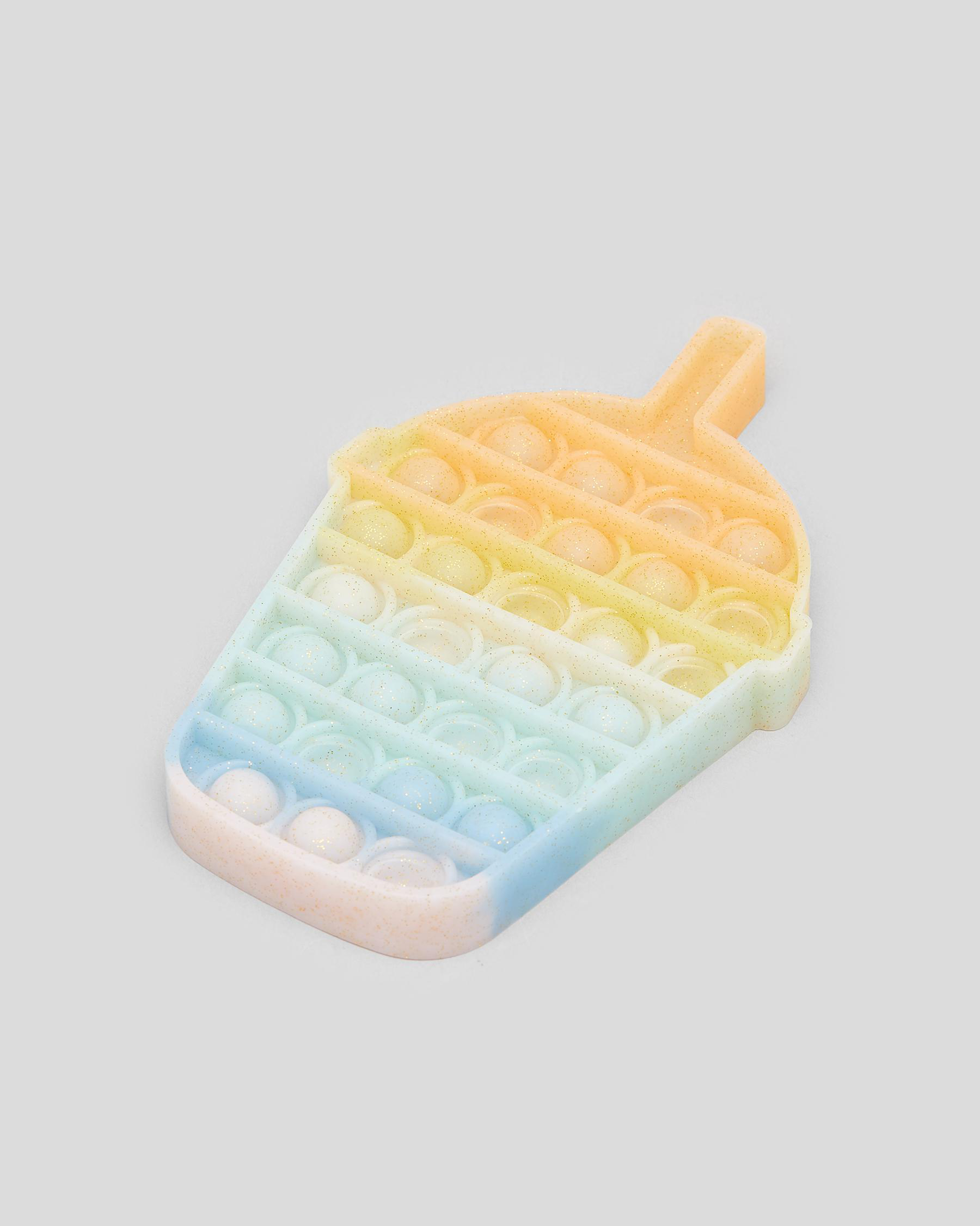 Shop Get It Now Glitter Rainbow Pop It Toy In Ice Cream - Fast Shipping ...