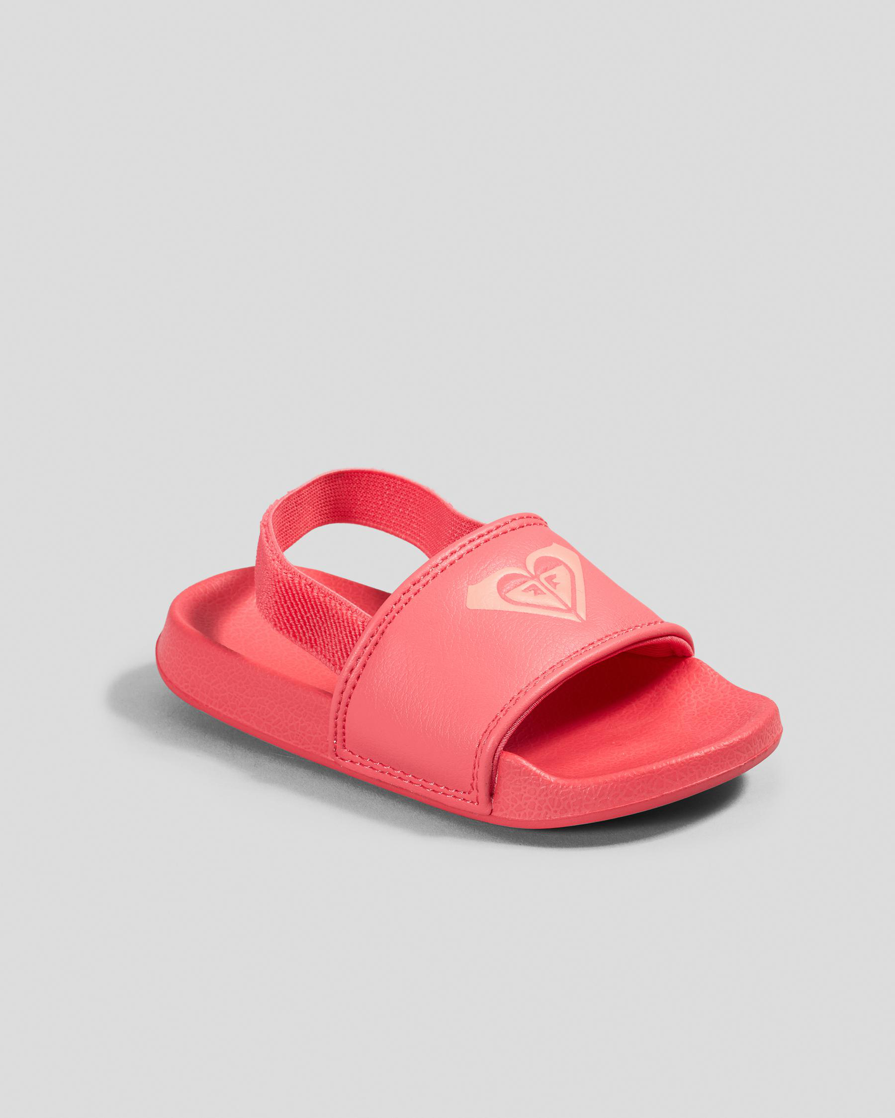 Shop Roxy Toddlers' Slippy Slides In Pink/raspberry - Fast Shipping ...
