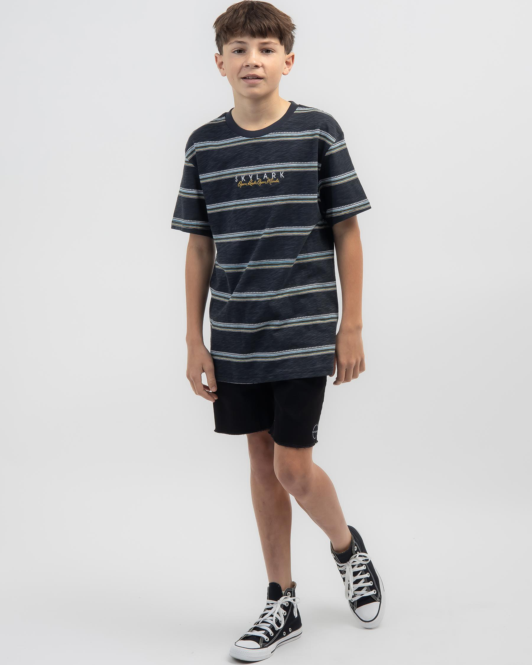 Shop Skylark Boys' Warp T-Shirt In Navy - Fast Shipping & Easy Returns ...