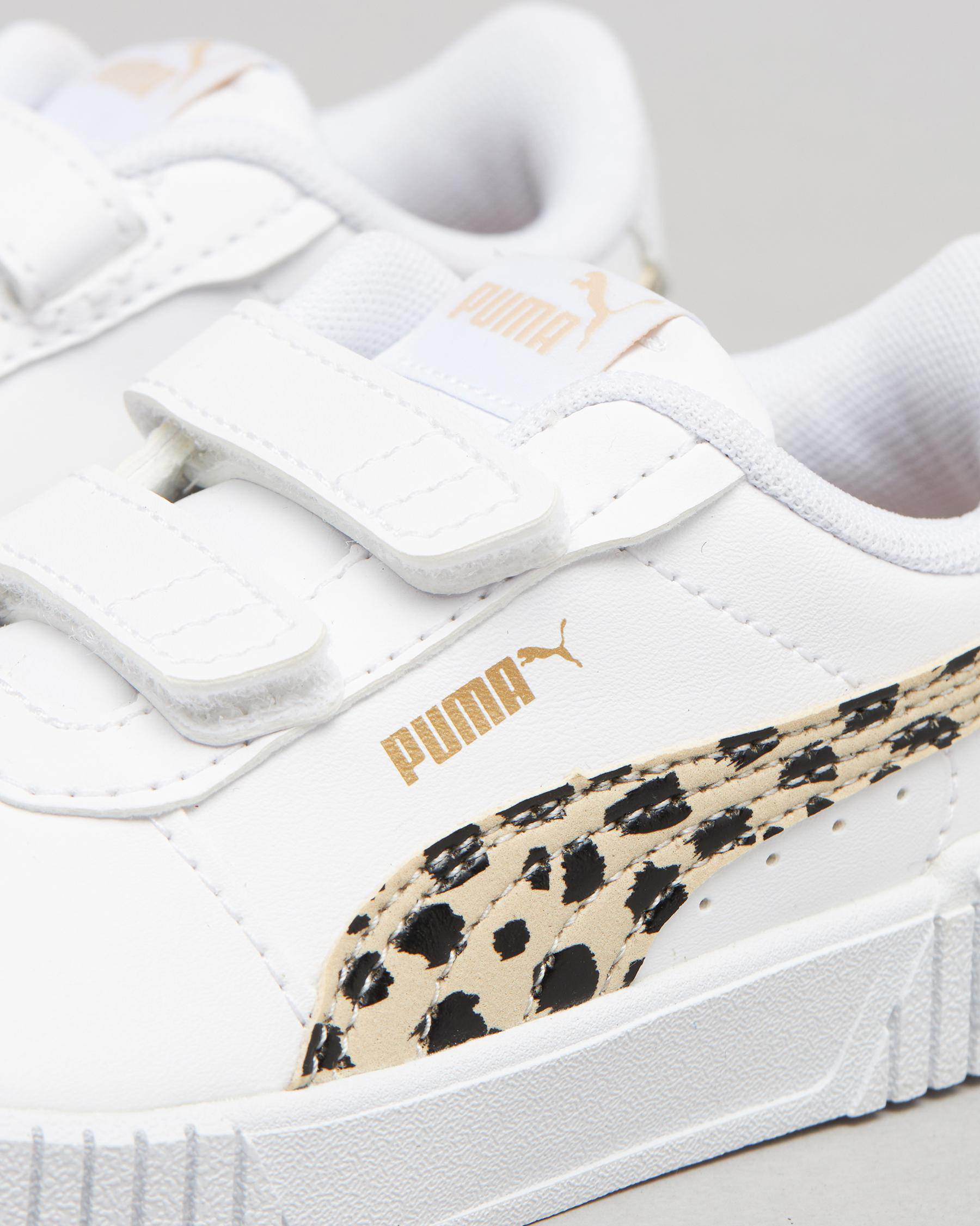 Shop Puma Toddlers' Carina Animal Shoes In Puma White/granola/puma ...