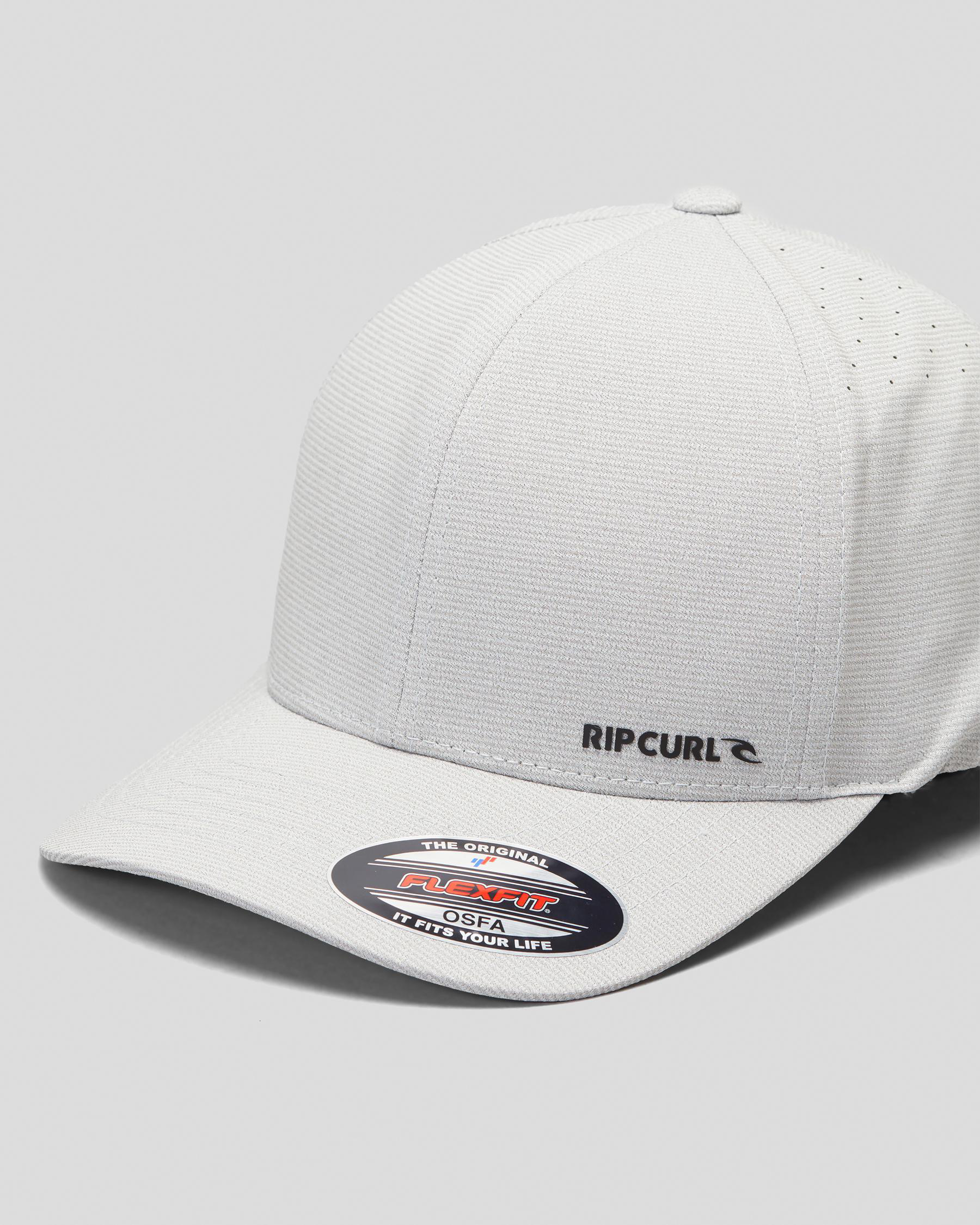 Rip Curl Vaporcool Phaser Flexfit Cap In Light Grey Marle - FREE ...