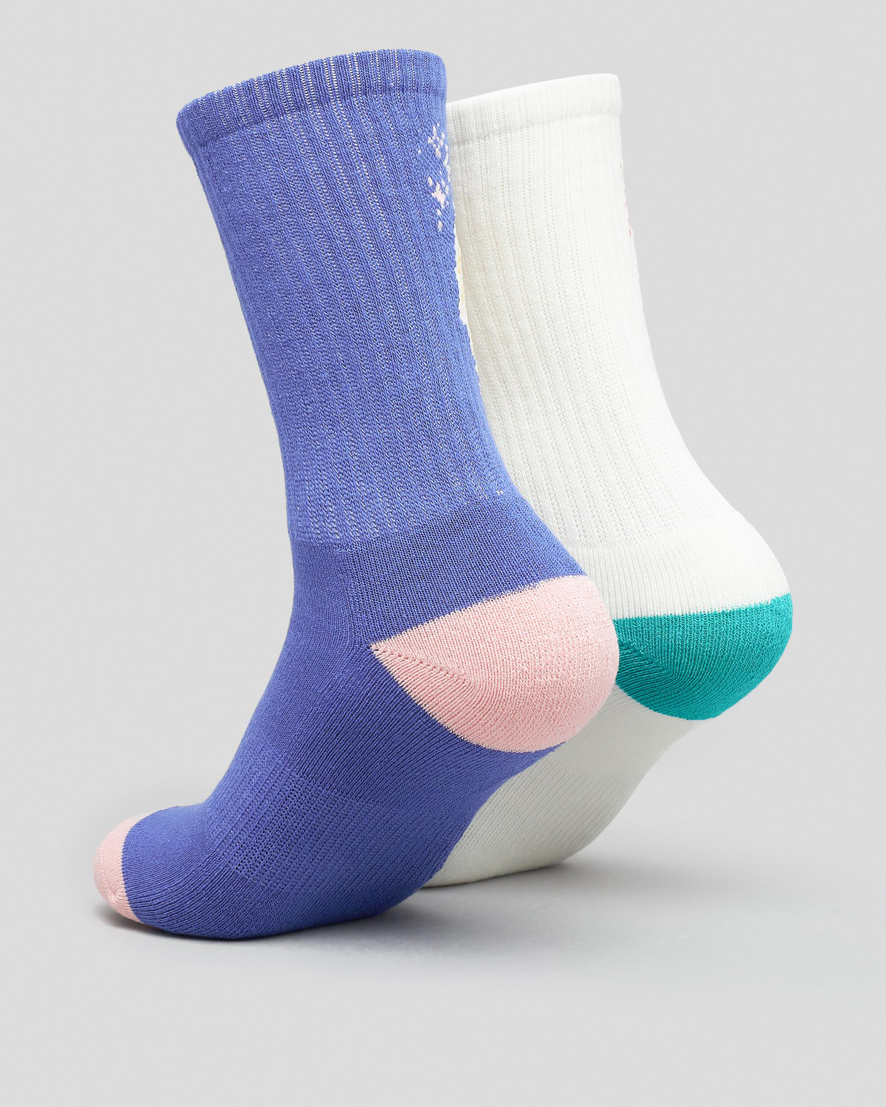 Shop Santa Cruz Girls' Cosmic Other Dot Sock Pack In Multi - Fast ...