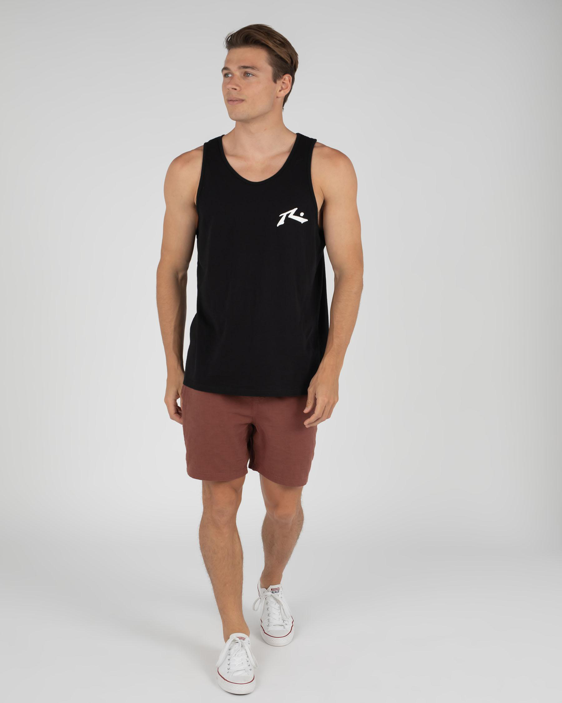 Shop Rusty Competition Tank In Black - Fast Shipping & Easy Returns ...