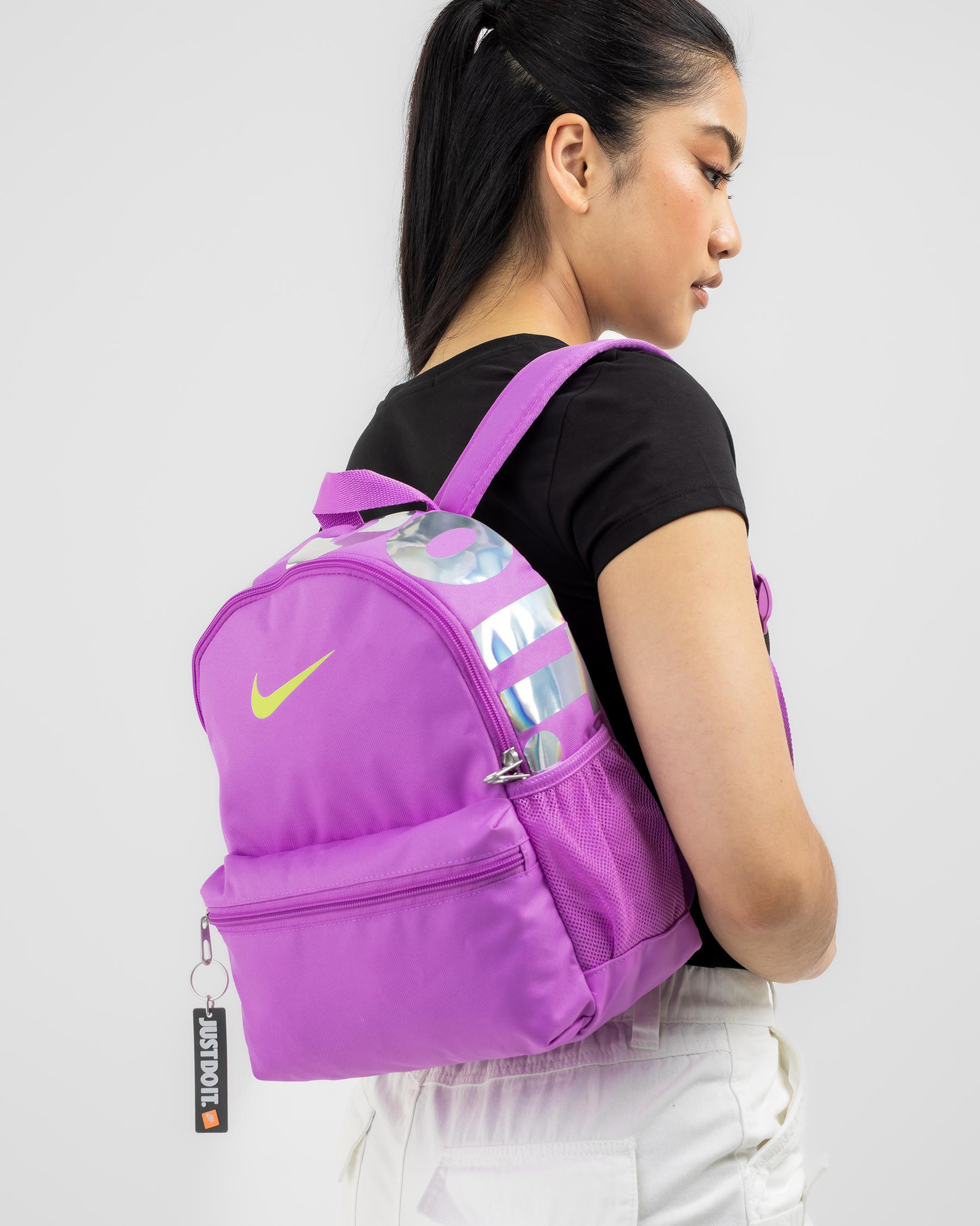 Shop Nike Mini Brazilia Backpack In Rush Fuchsia - Fast Shipping & Easy ...