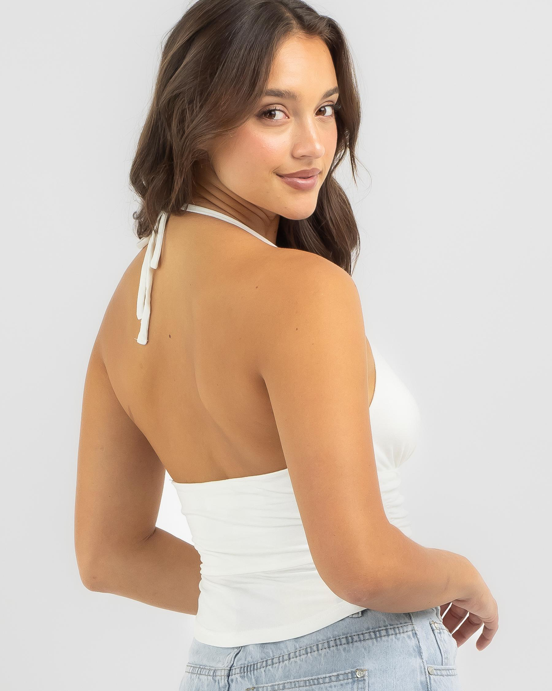 Shop Luvalot Malia Halter Top In White - Fast Shipping & Easy Returns - City Beach Australia