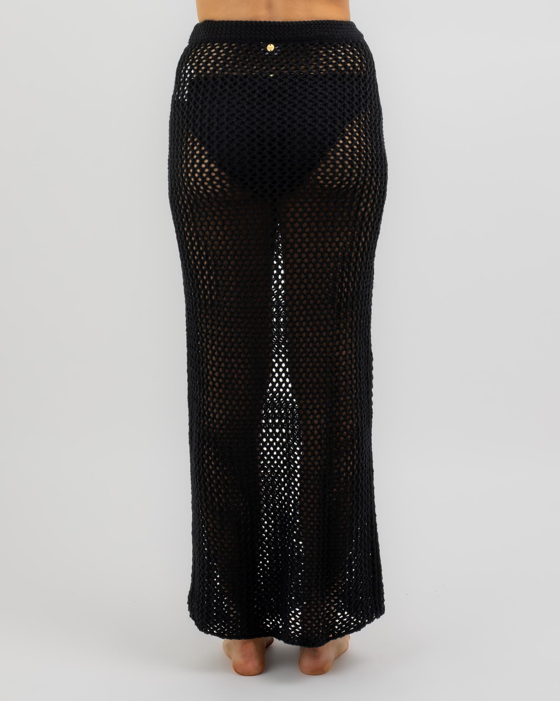 Shop Kaiami Stella Crochet Cover Up In Black - Fast Shipping & Easy ...