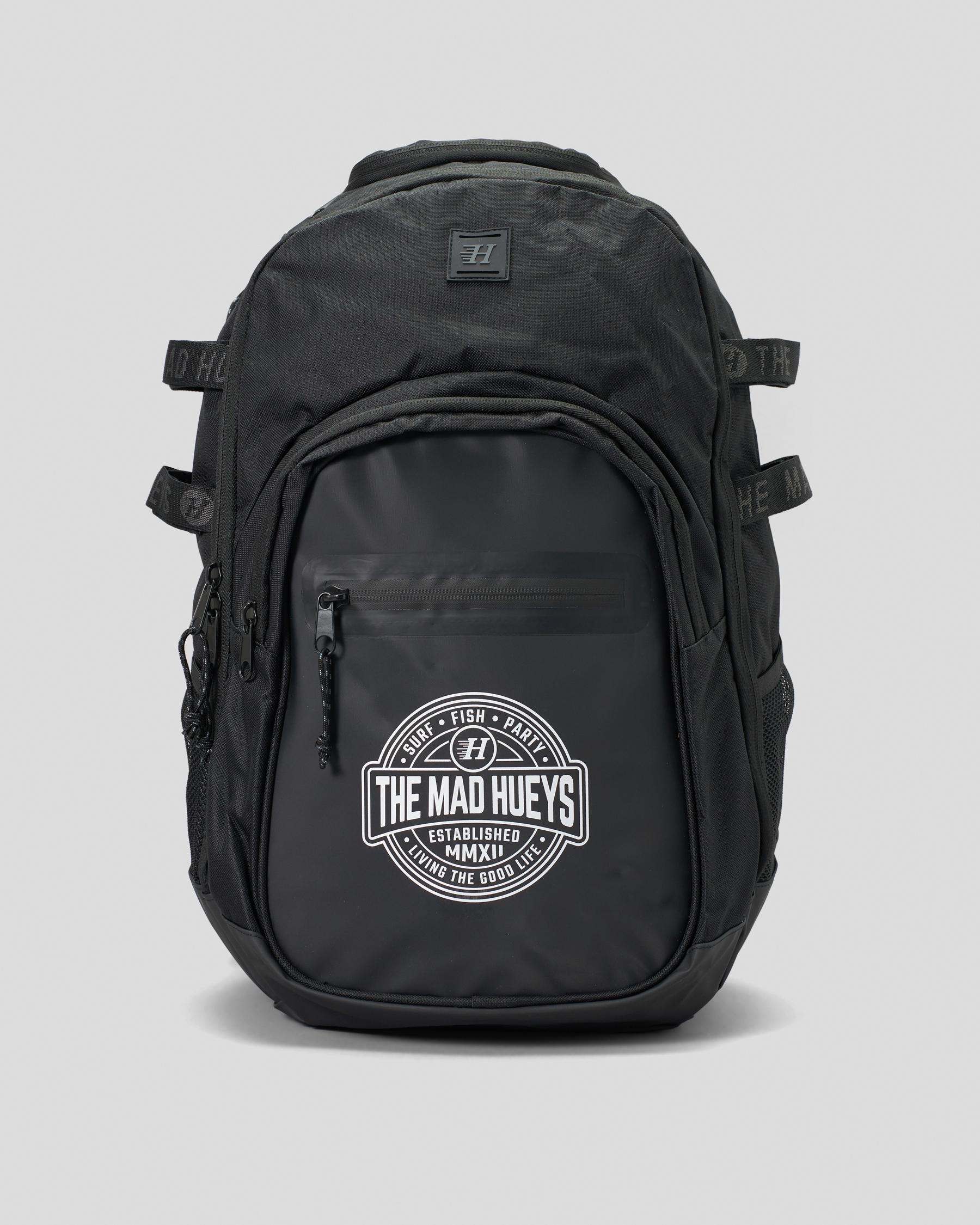 The Mad Hueys Hueys Life Backpack In Black - FREE* Shipping & Easy ...