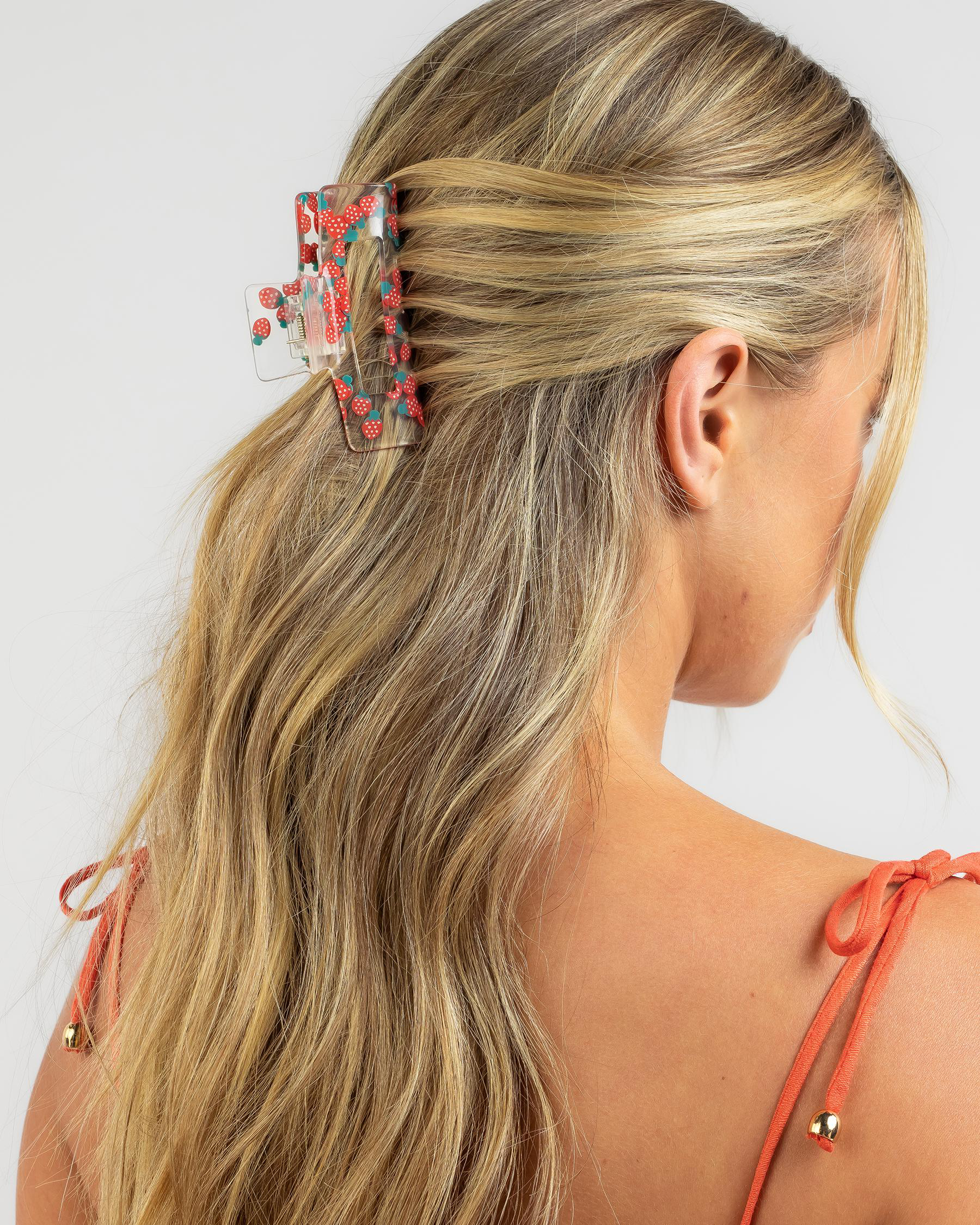 Shop Karyn In LA Strawberry Hair Claw In Red - Fast Shipping & Easy ...