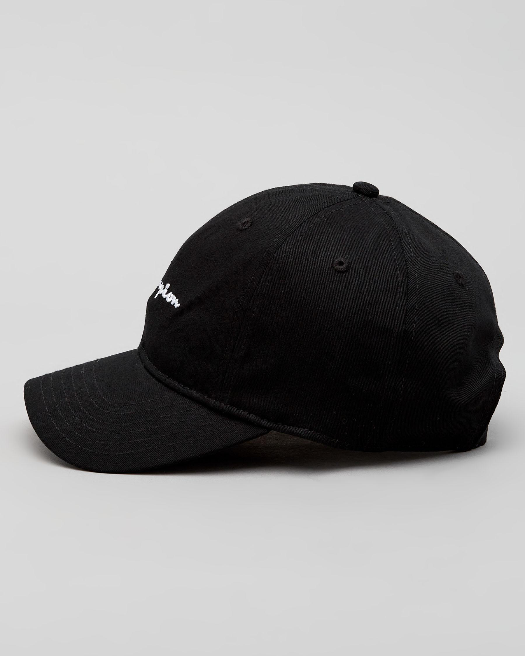 Shop Champion Juniors Script Cap In Black - Fast Shipping & Easy ...