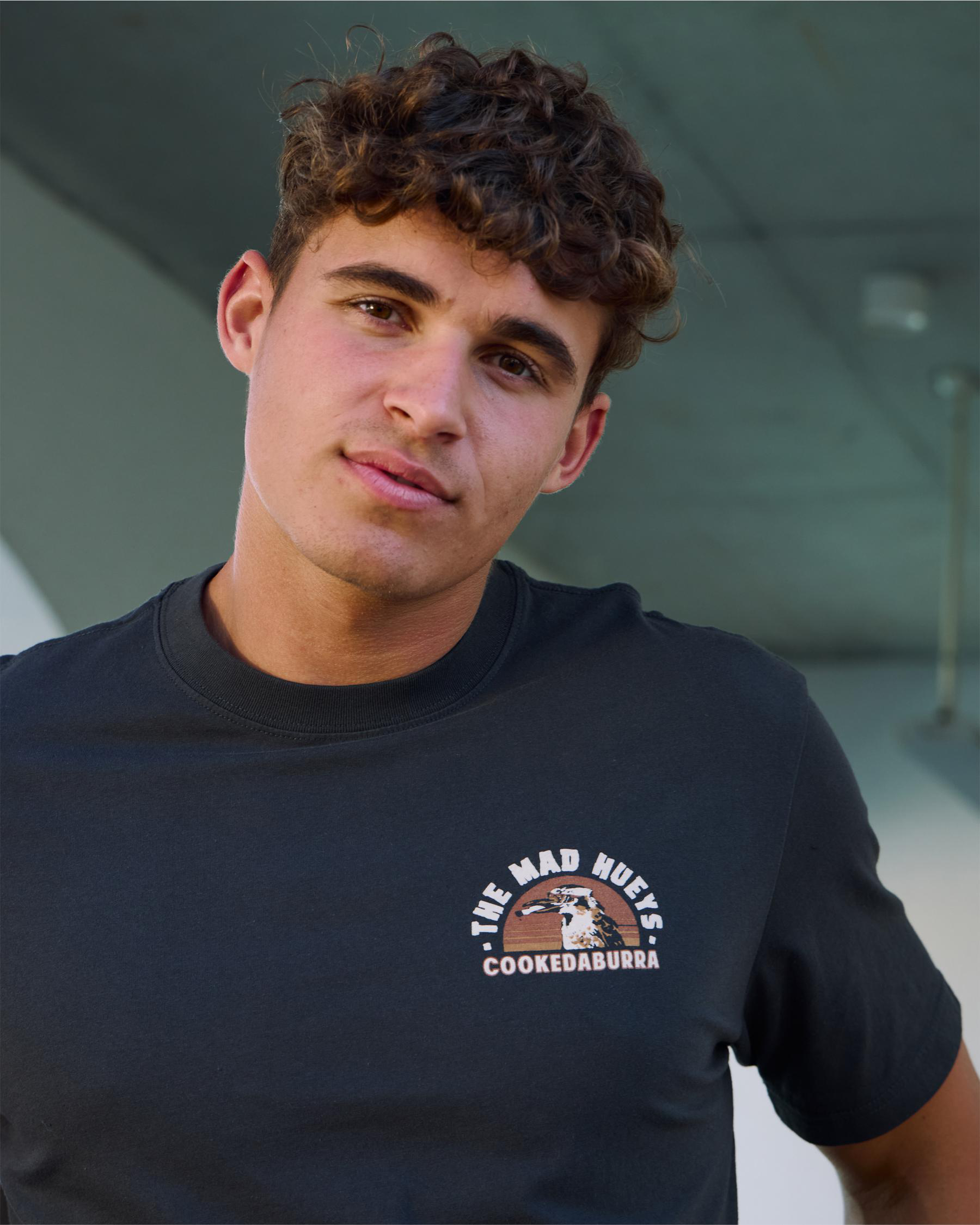 Shop The Mad Hueys Stranded Cookedaburra T-Shirt In Vintage Black ...