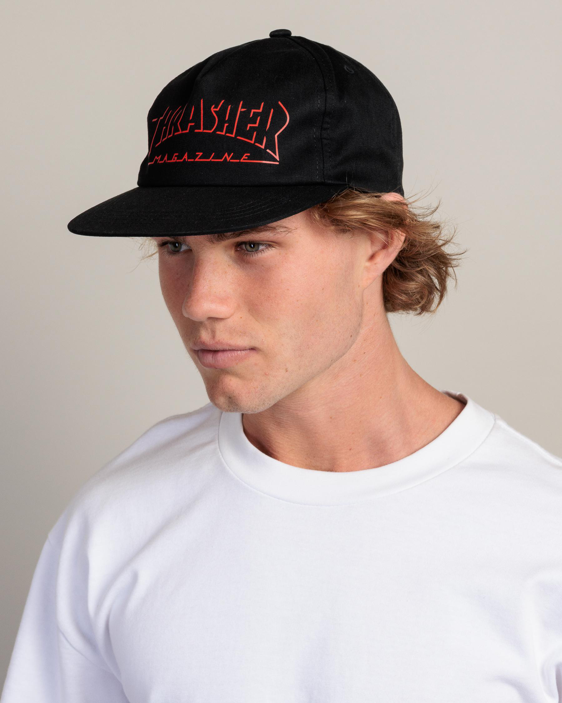 Thrasher Shadow Mag Logo Snapback Cap In Black - FREE* Shipping & Easy ...