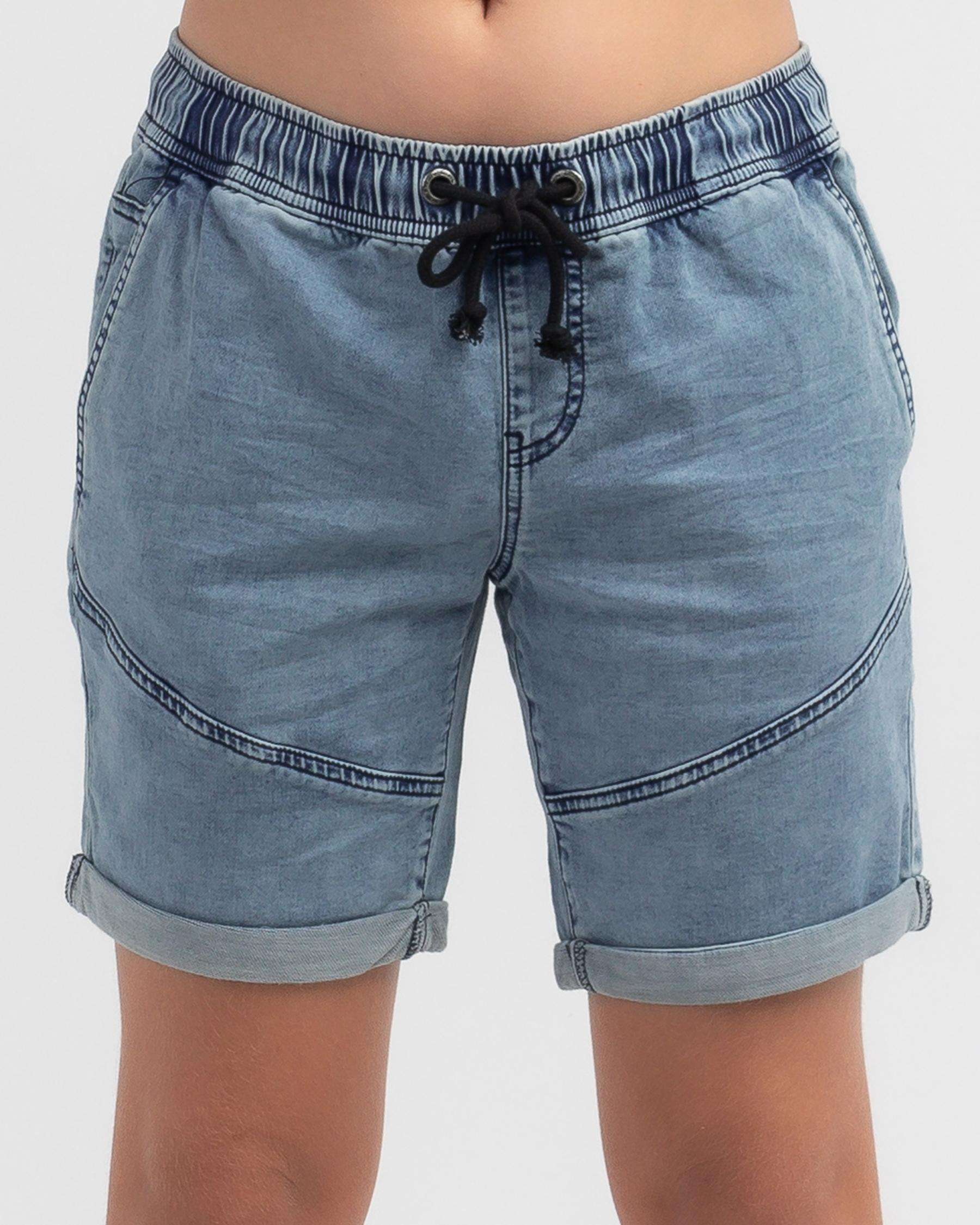 Shop Lucid Boys' Manic Walk Shorts In Acid Blue - Fast Shipping & Easy ...