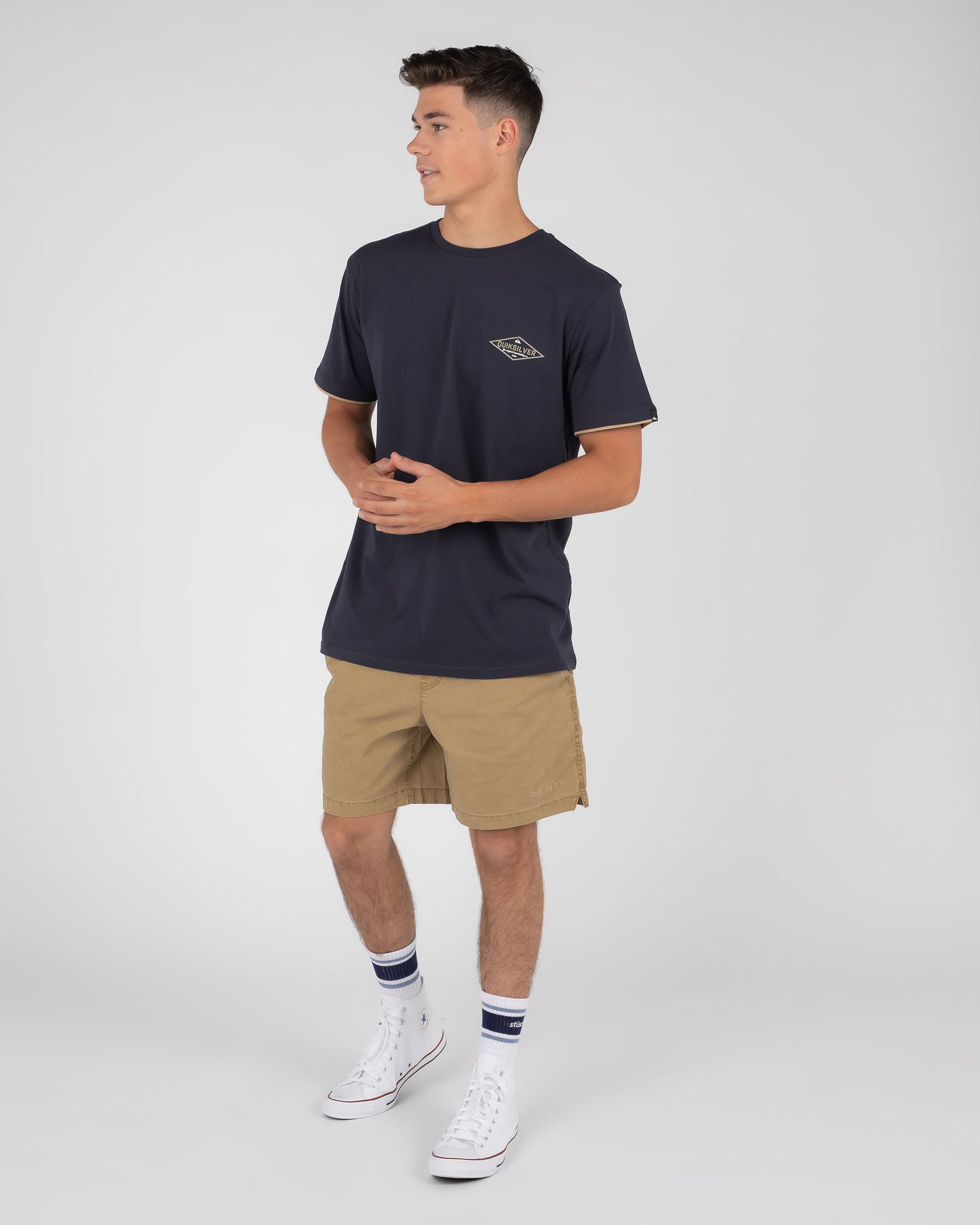 Shop Quiksilver Tipper T-Shirt In Parisian Night - Fast Shipping & Easy ...