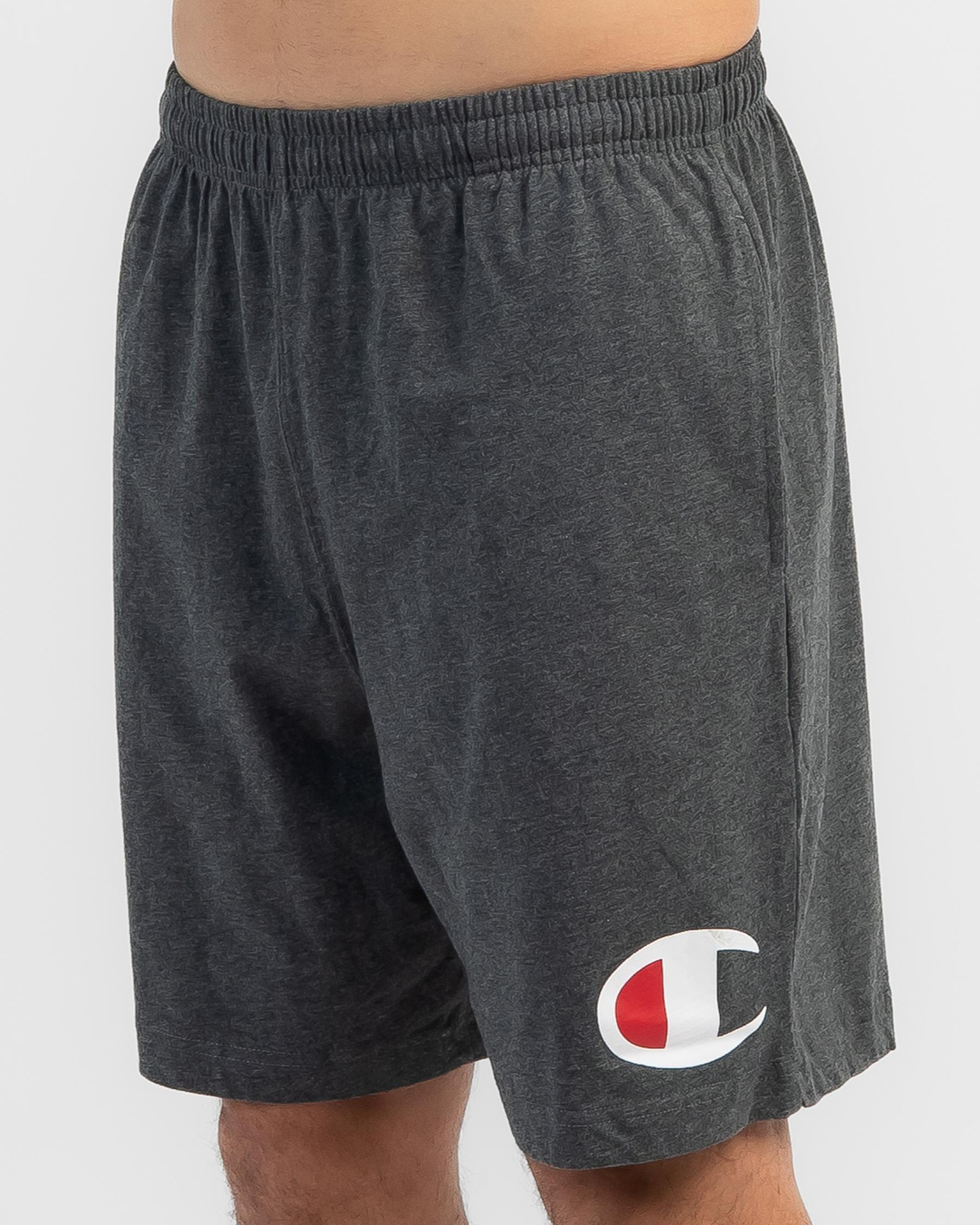 Shop Champion Big C Jersey Shorts In Granite Heather - Fast Shipping & Easy Returns - City Beach ...