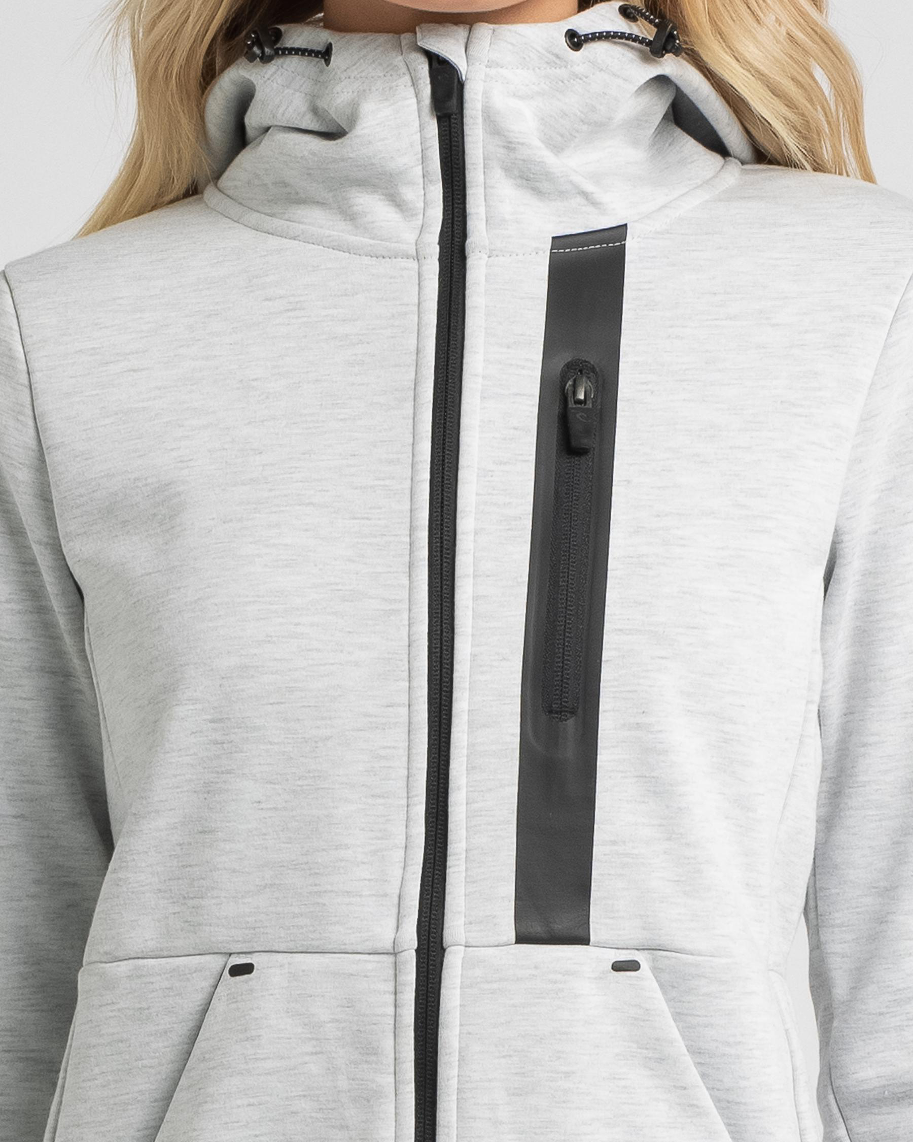 Shop Rip Curl Anti-Series Amplify II Hooded Jacket In Light Grey ...