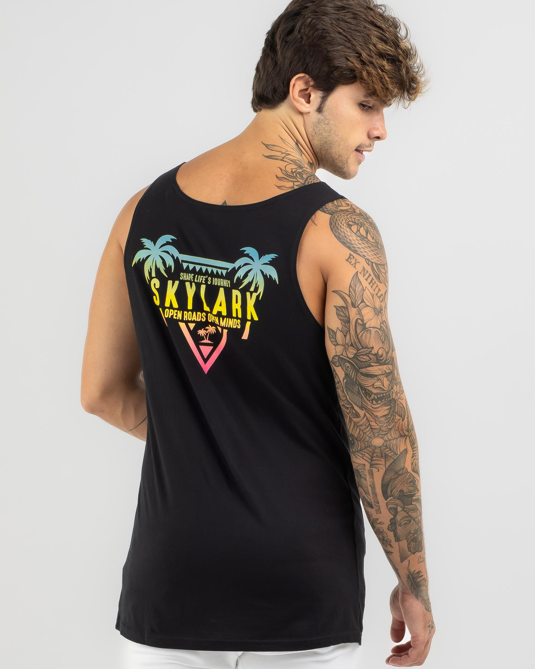 Shop Skylark Daze Off Singlet In Black - Fast Shipping & Easy Returns ...