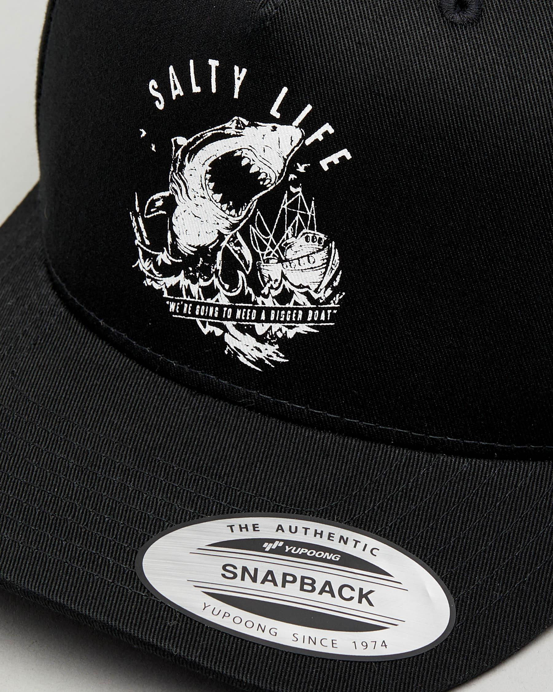 Salty Life Trawler Snapback In Black | City Beach Australia