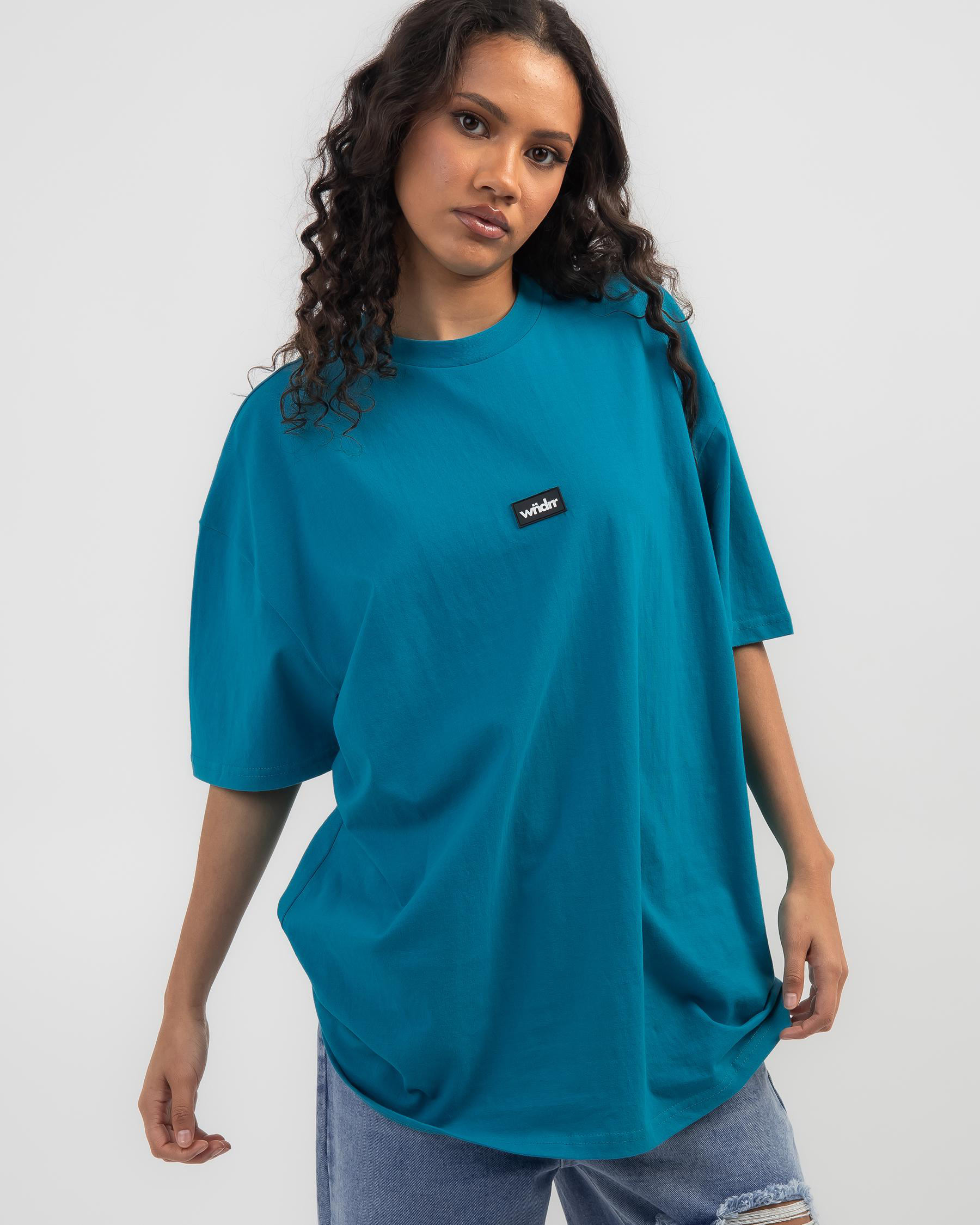 Shop Wndrr Hoxton Vintage Fit T-Shirt In Tide Green - Fast Shipping ...