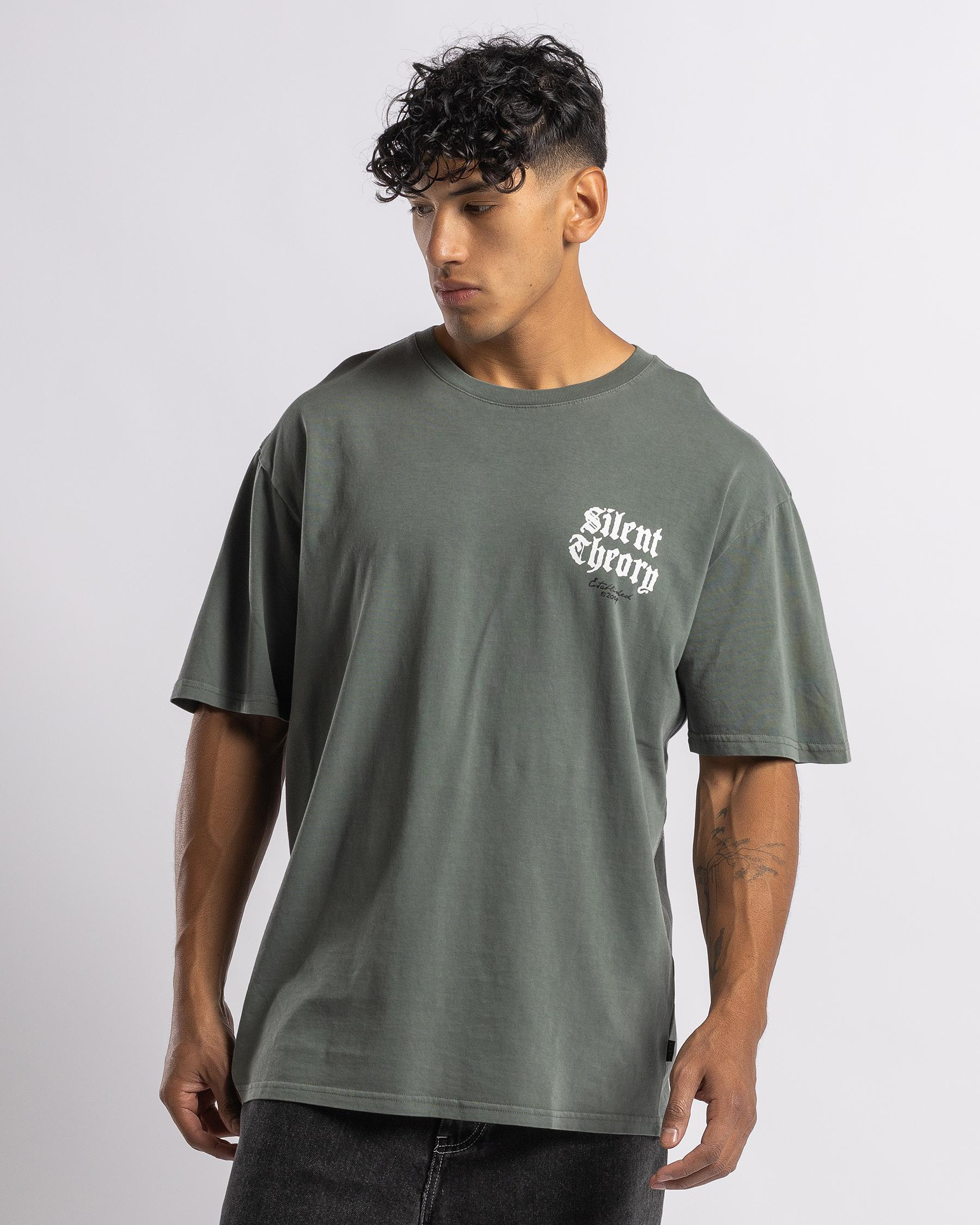 Shop Silent Theory Superior T-Shirt In Green - Fast Shipping & Easy ...
