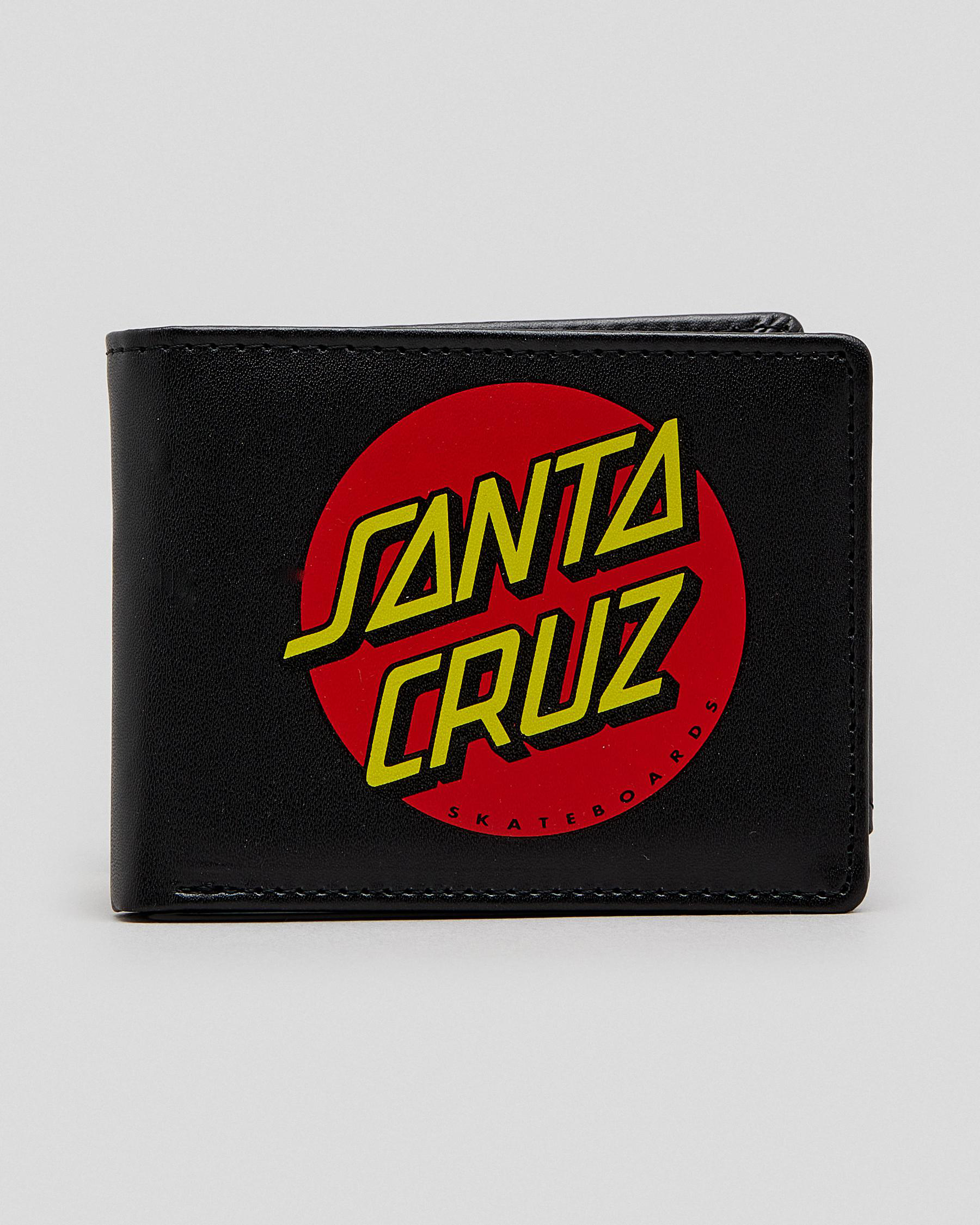 Shop Santa Cruz Cruz Big Dot Wallet In Black - Fast Shipping & Easy ...